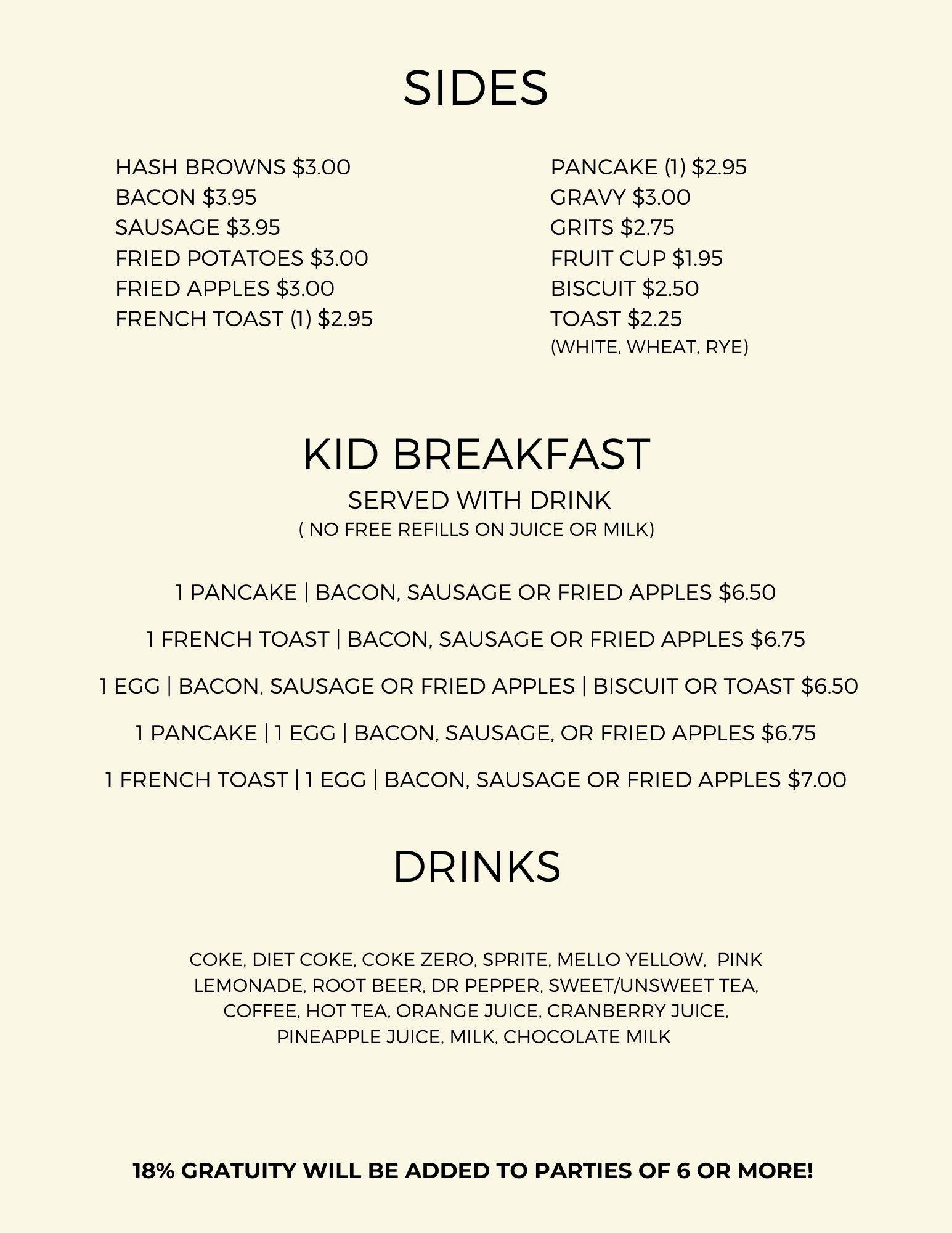 Menu at Magnum Point Marina & Restaurant, Union Hall