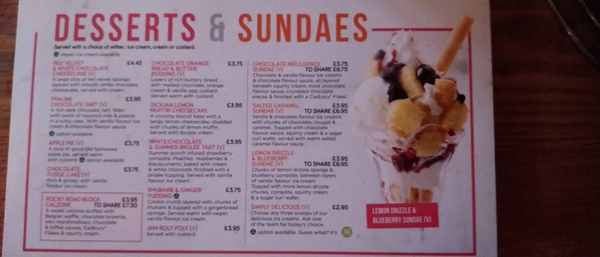Menu at Rowan Tree pub & bar, Armadale