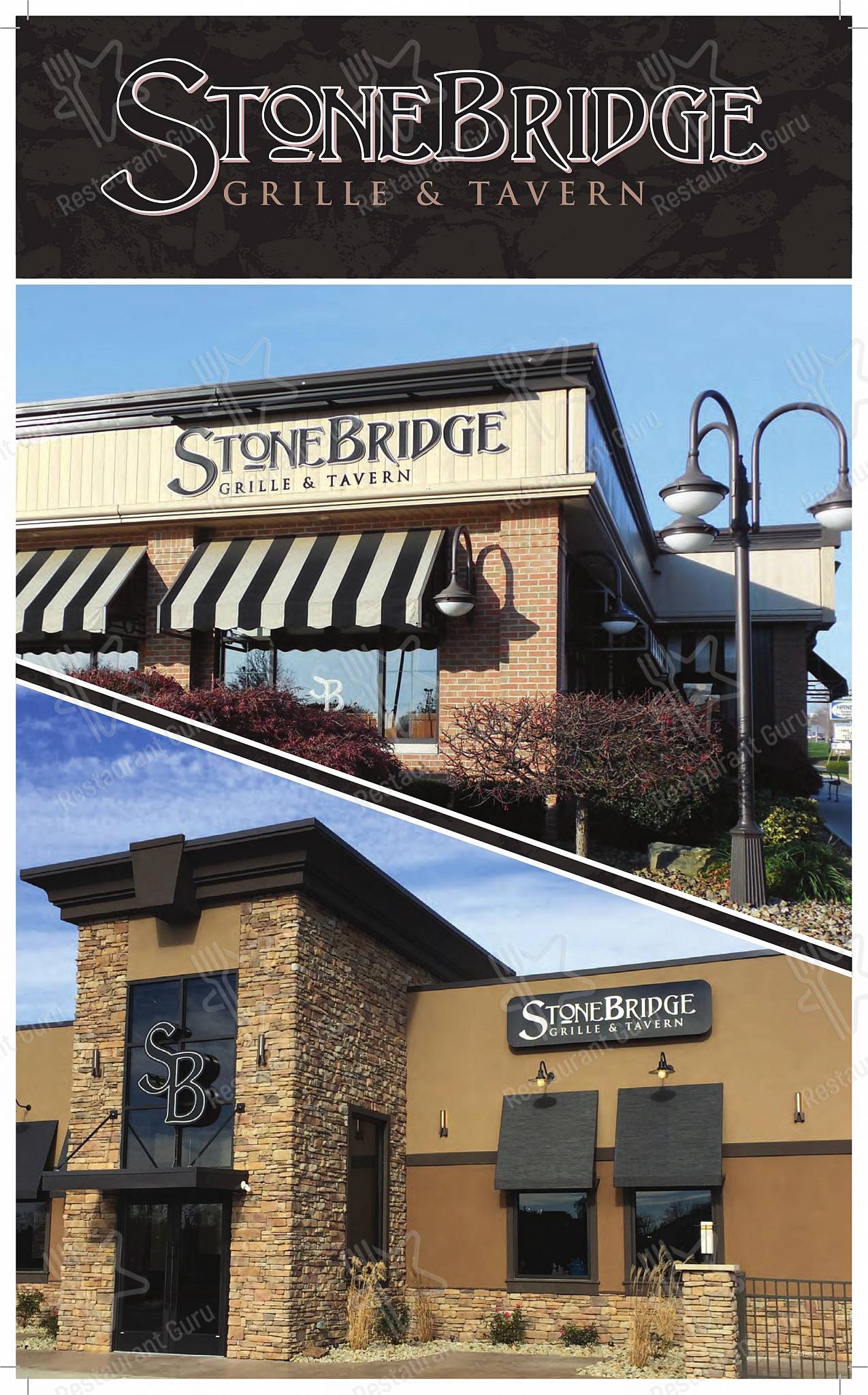 Menu at Stonebridge Grille & Tavern pub & bar, Youngstown