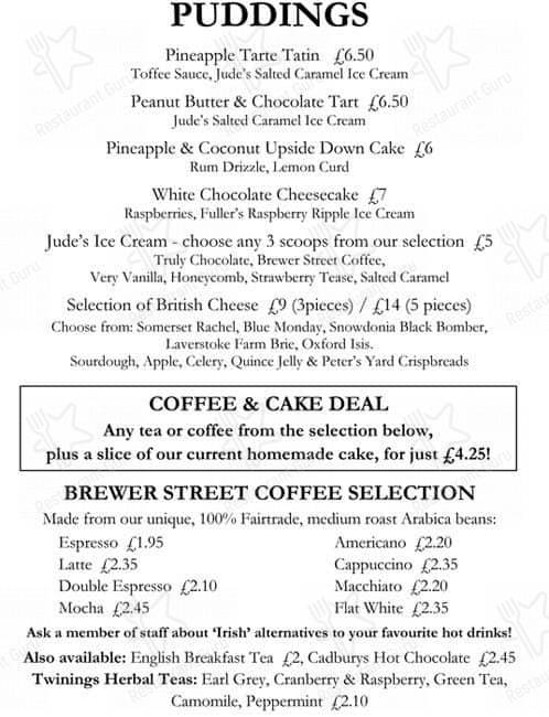 Menu at The Castle, Harrow pub & bar, Harrow, 30 West St