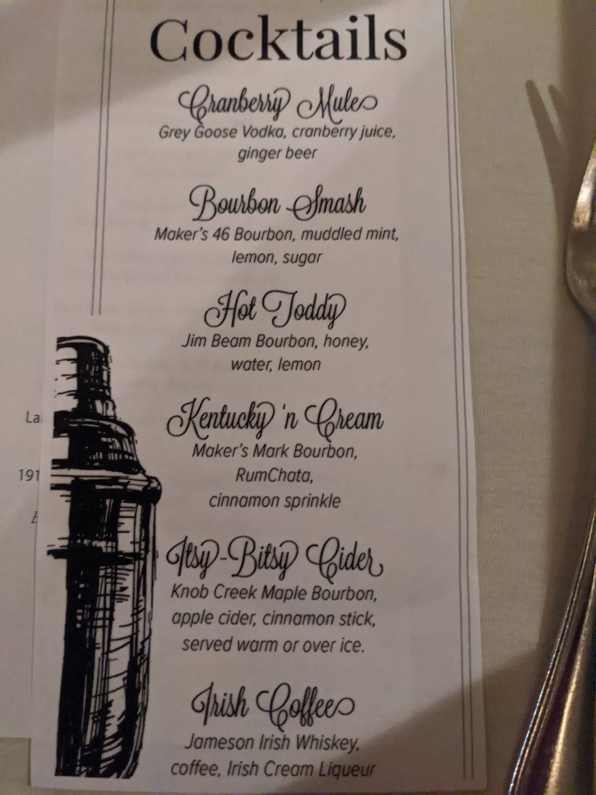 Menu at The Sherwood Inn pub & bar, Skaneateles
