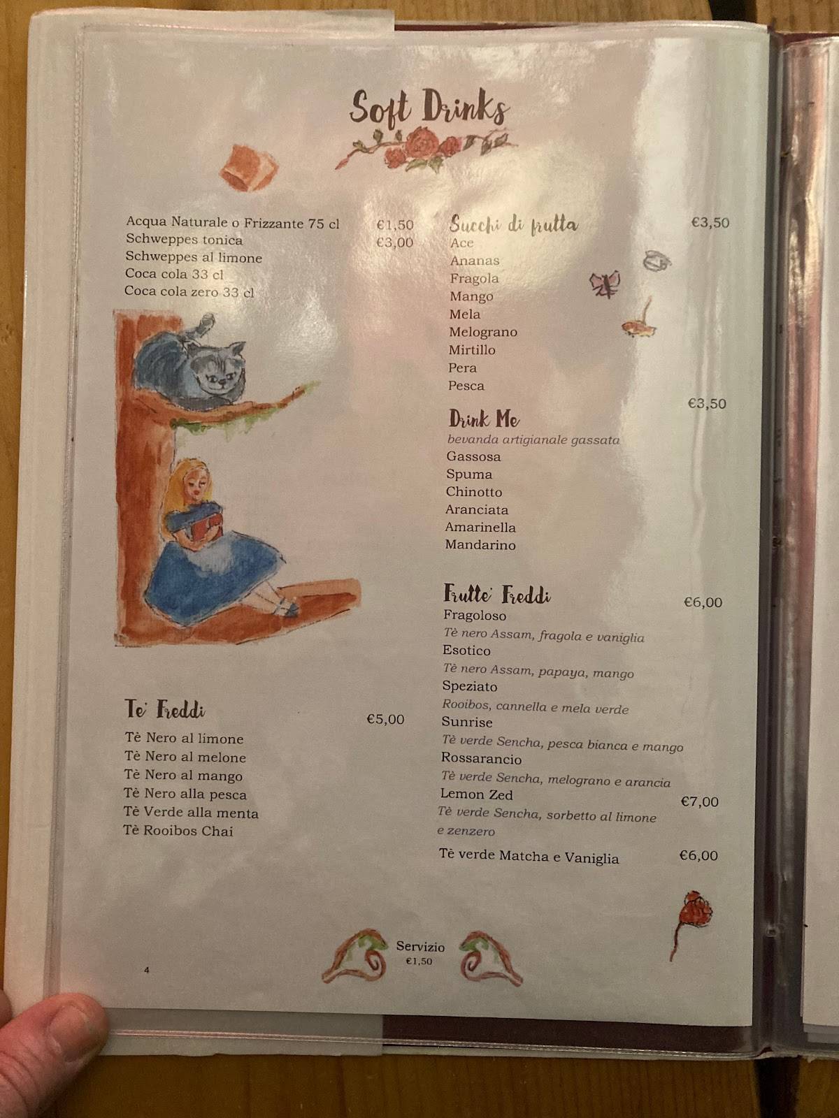 Menu da Rabbit Hole Cafè pub & bar, Milano