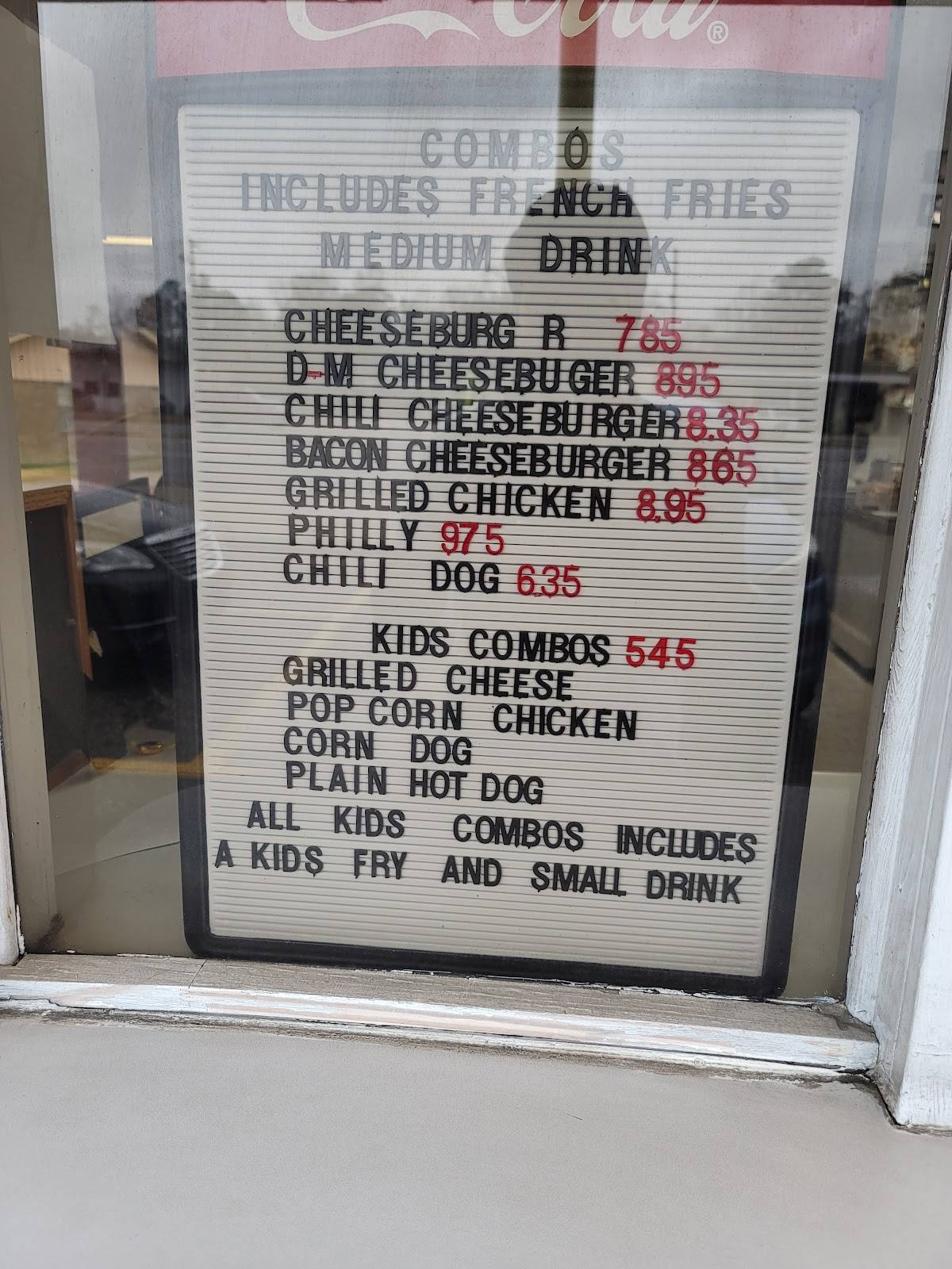 Menu at Rebel Dip restaurant, Gulfport
