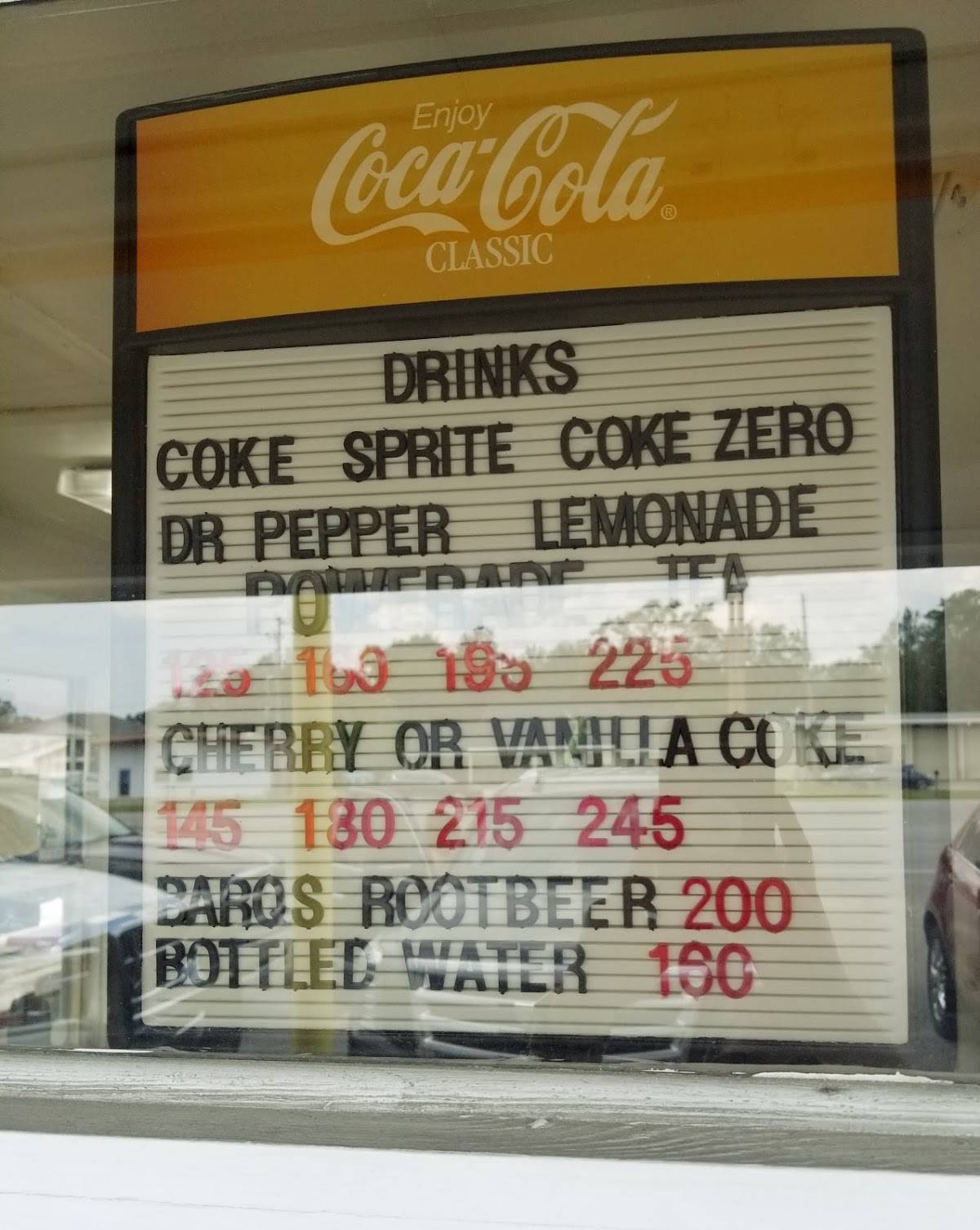 Menu at Rebel Dip restaurant, Gulfport