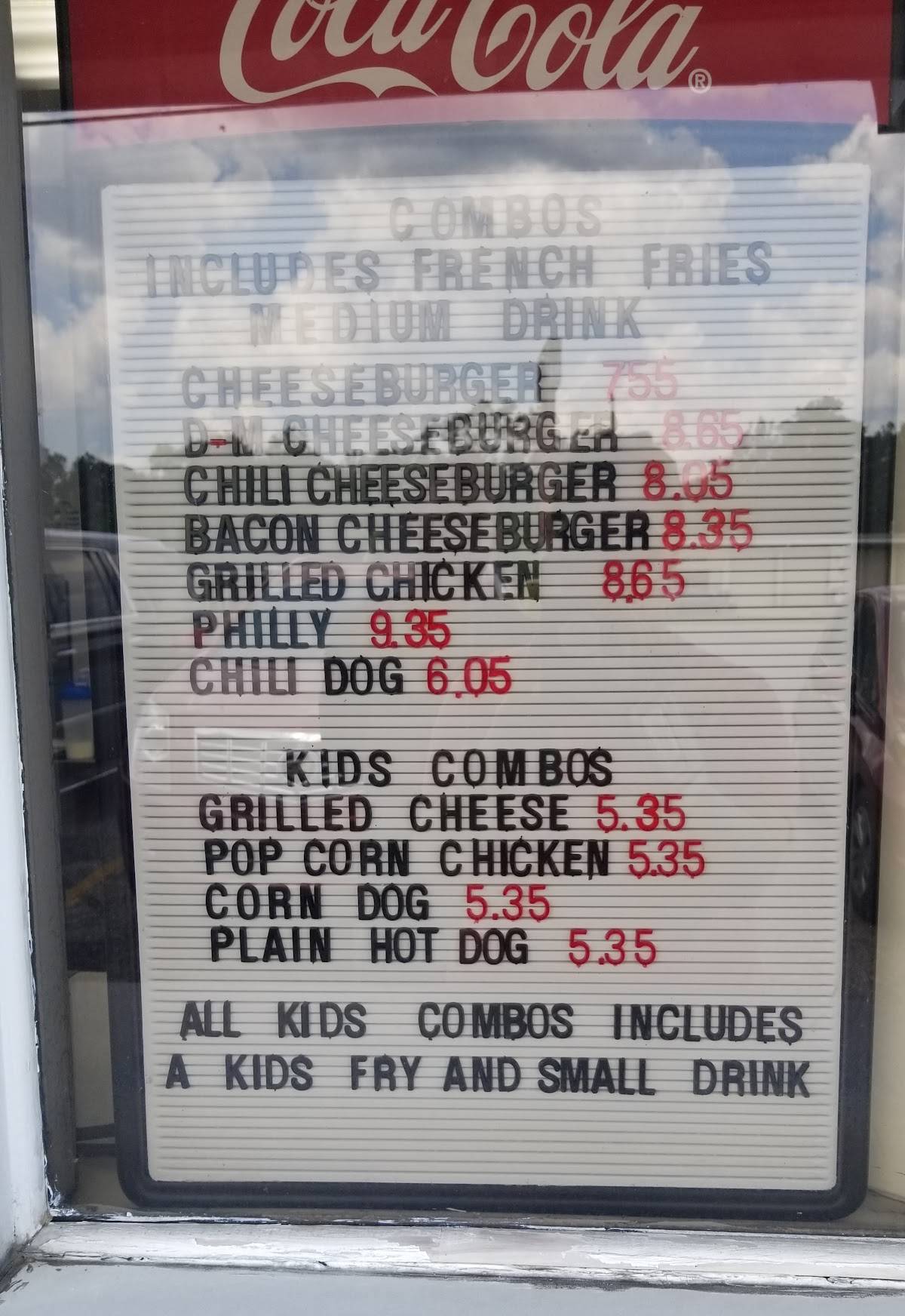 Menu at Rebel Dip restaurant, Gulfport