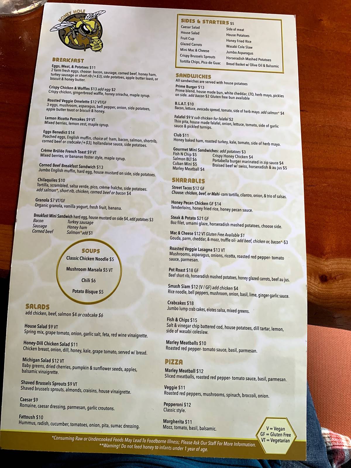 Menu at Red Ryder pizzeria, Plymouth