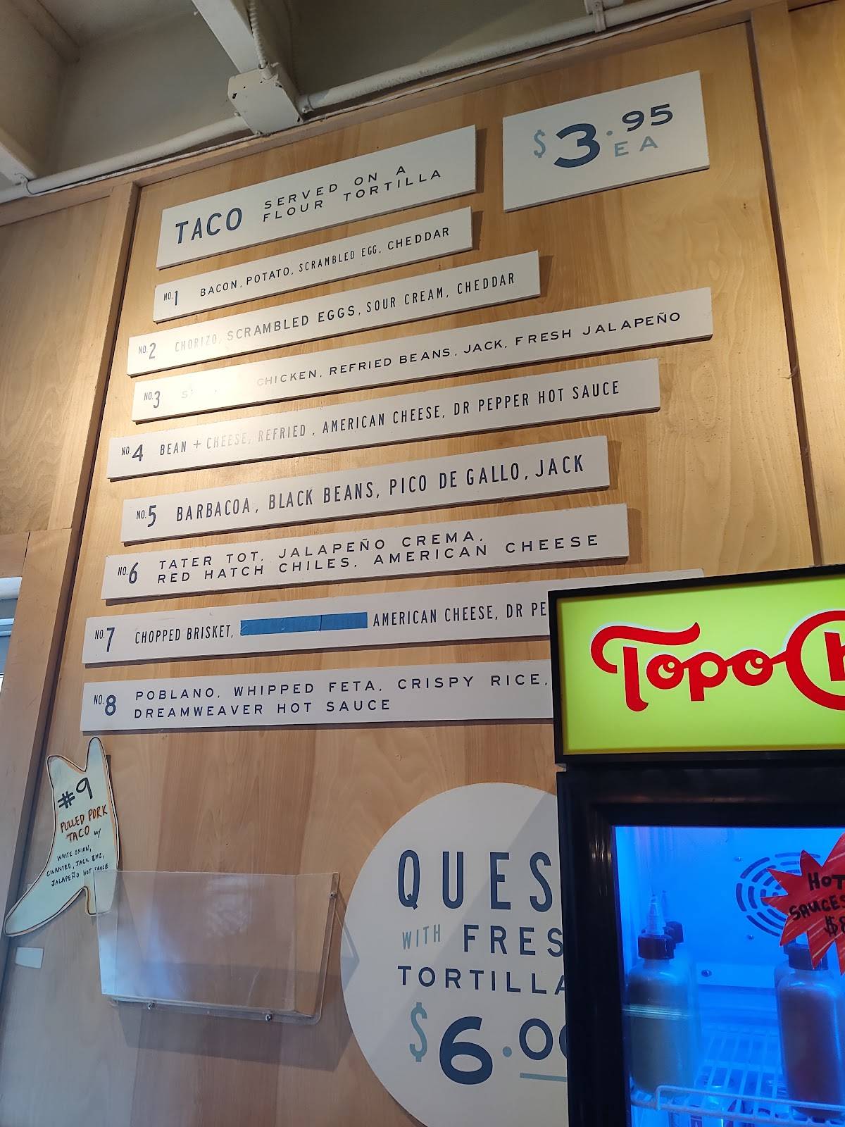 Menu at Redheaded Stranger restaurant, Nashville