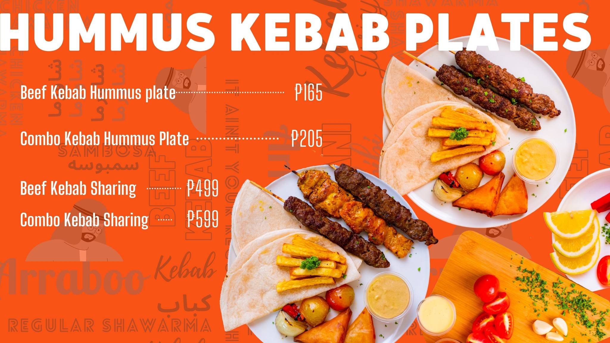Menu at Arraboo.ph restaurant, Tarlac City
