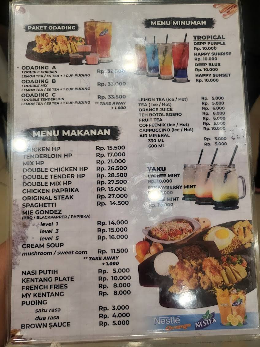 Menu at Chick N Tea Resto Pusat restaurant, Cibanteng