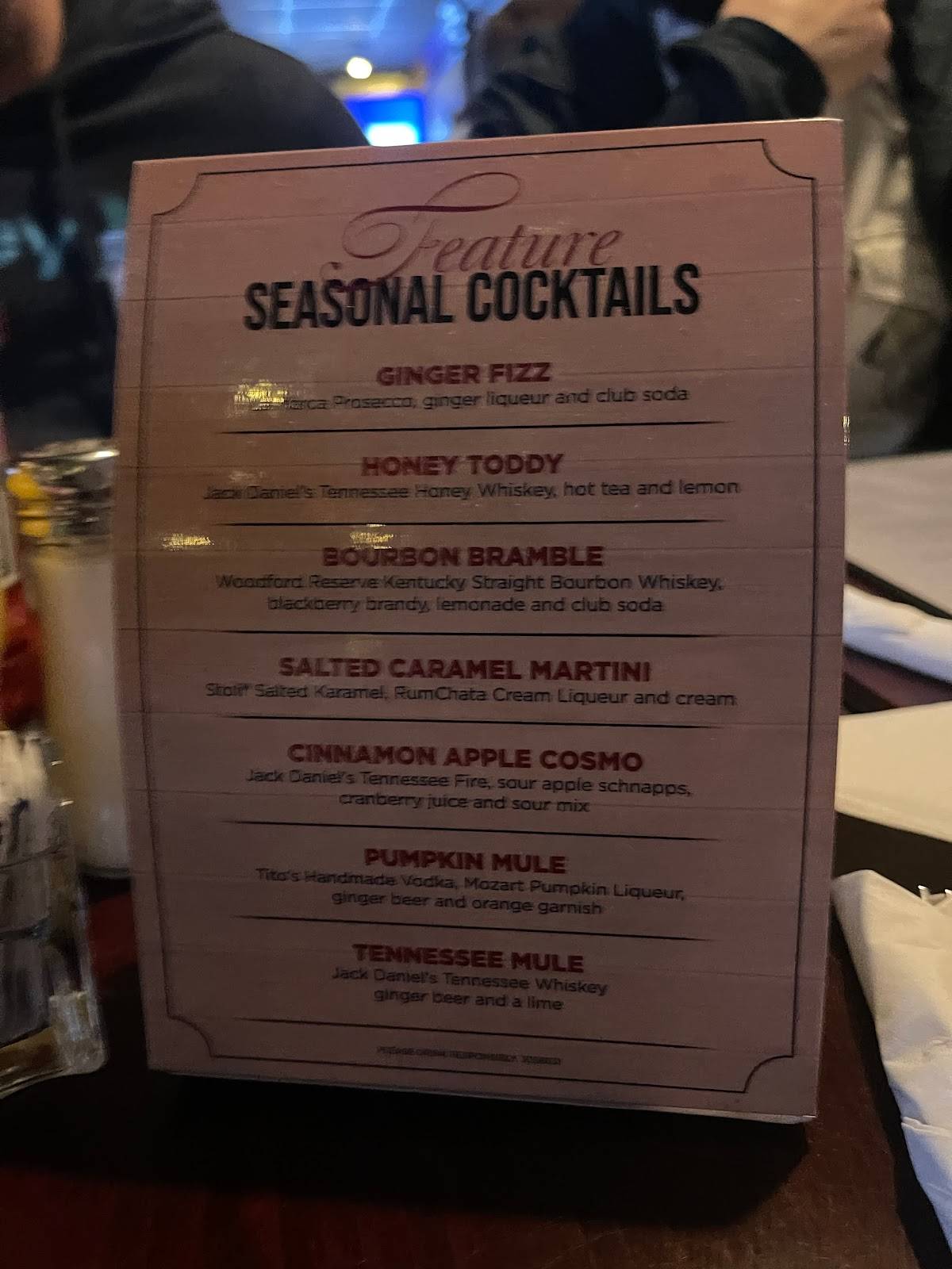 Menu at Doc's Downtown Grille restaurant, Easton