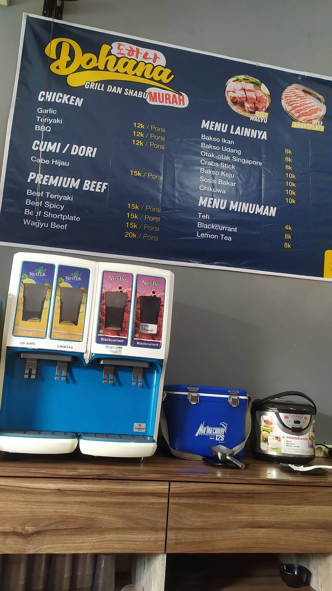 Menu at Dohana Grill dan Shabu Murah restaurant, Semarang