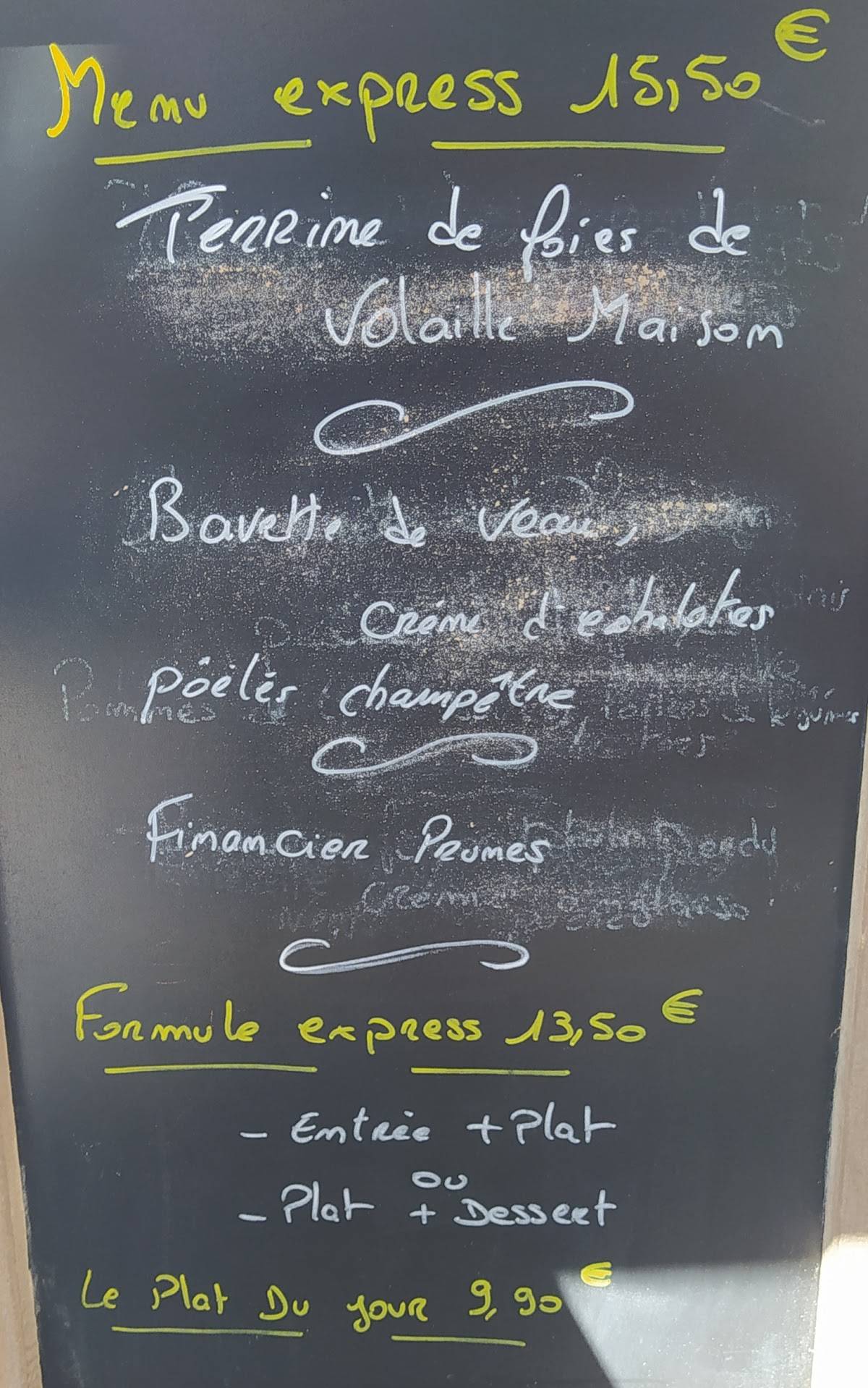 Menu au restaurant du donjon Niort, Niort