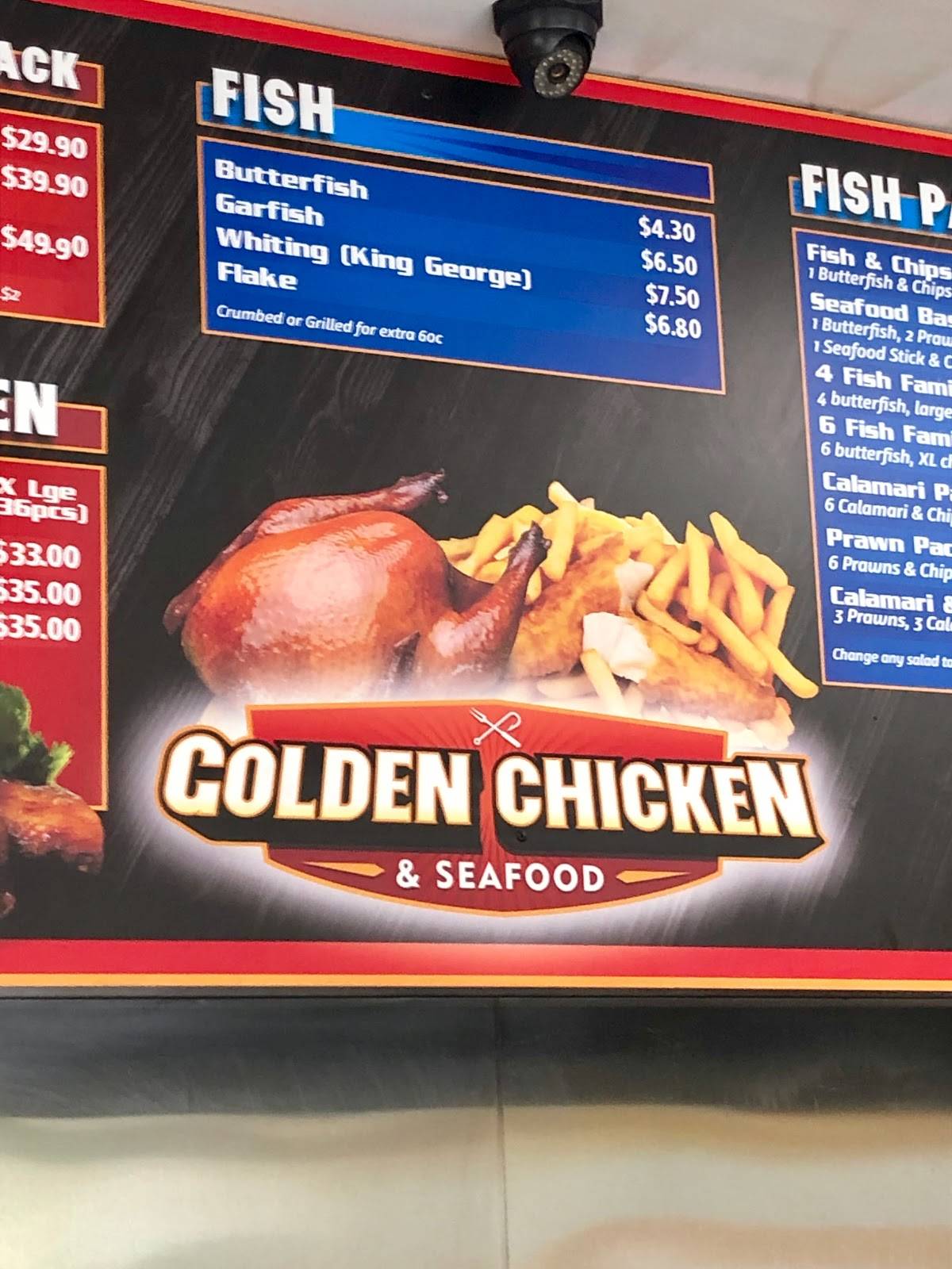 Menu at Golden Chicken And Seafood restaurant, Glenunga
