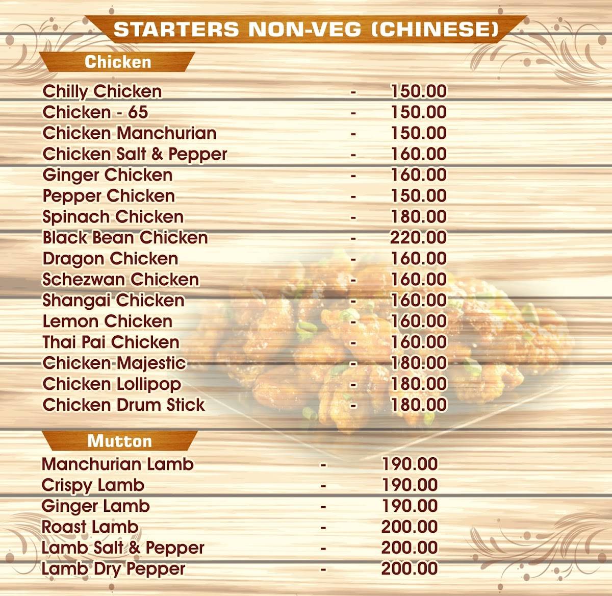 Menu at Guntur Gongura, Chennai, 293/a