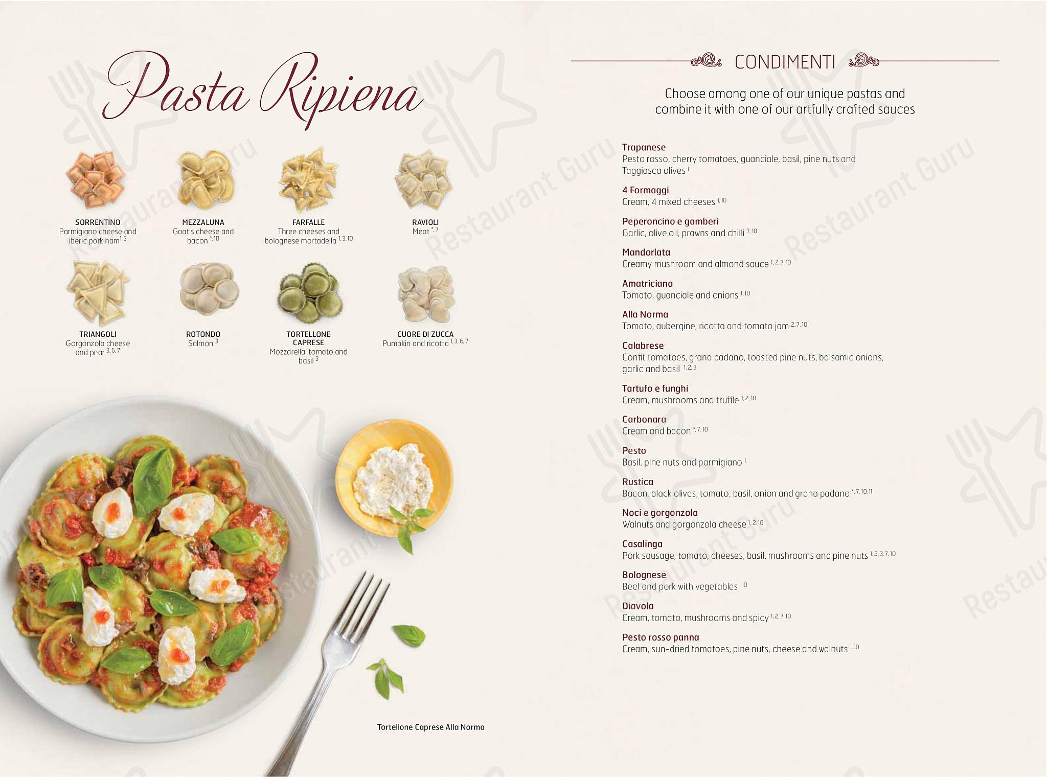 Menu at Restaurant La Tagliatella Frankfurt, Frankfurt