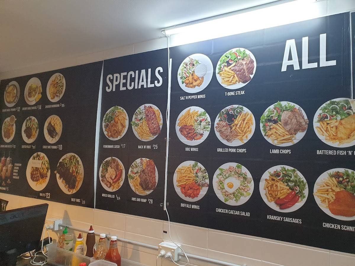 Menu at Mr B Eatery restaurant, Campbelltown