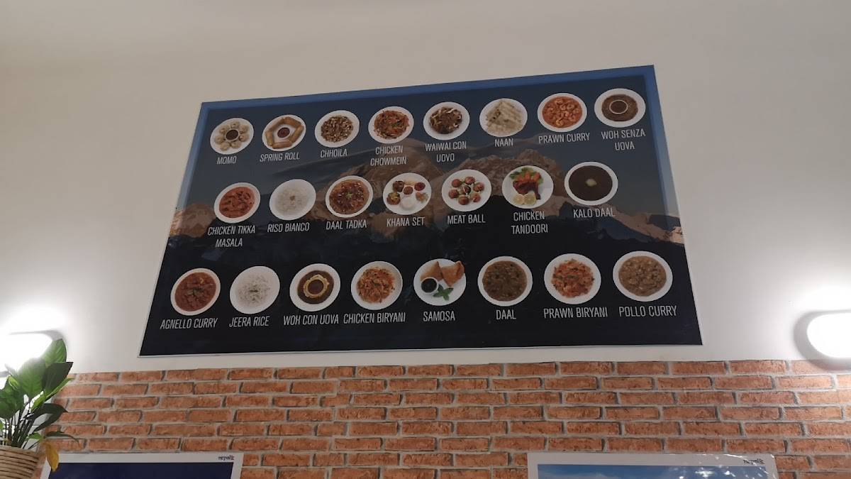 Speisekarte von Nepal Fast Food, Mailand