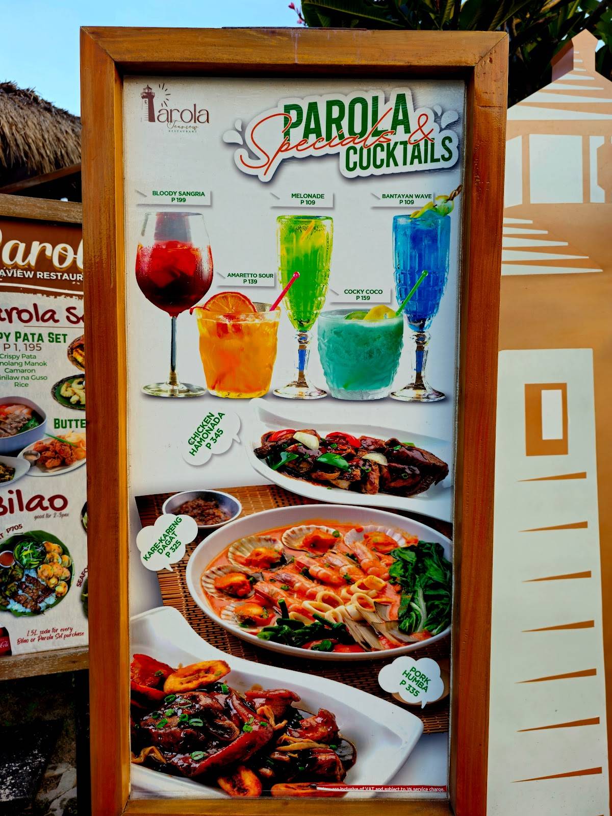 Menu at Parola Seaview Restaurant - Danao, Danao City