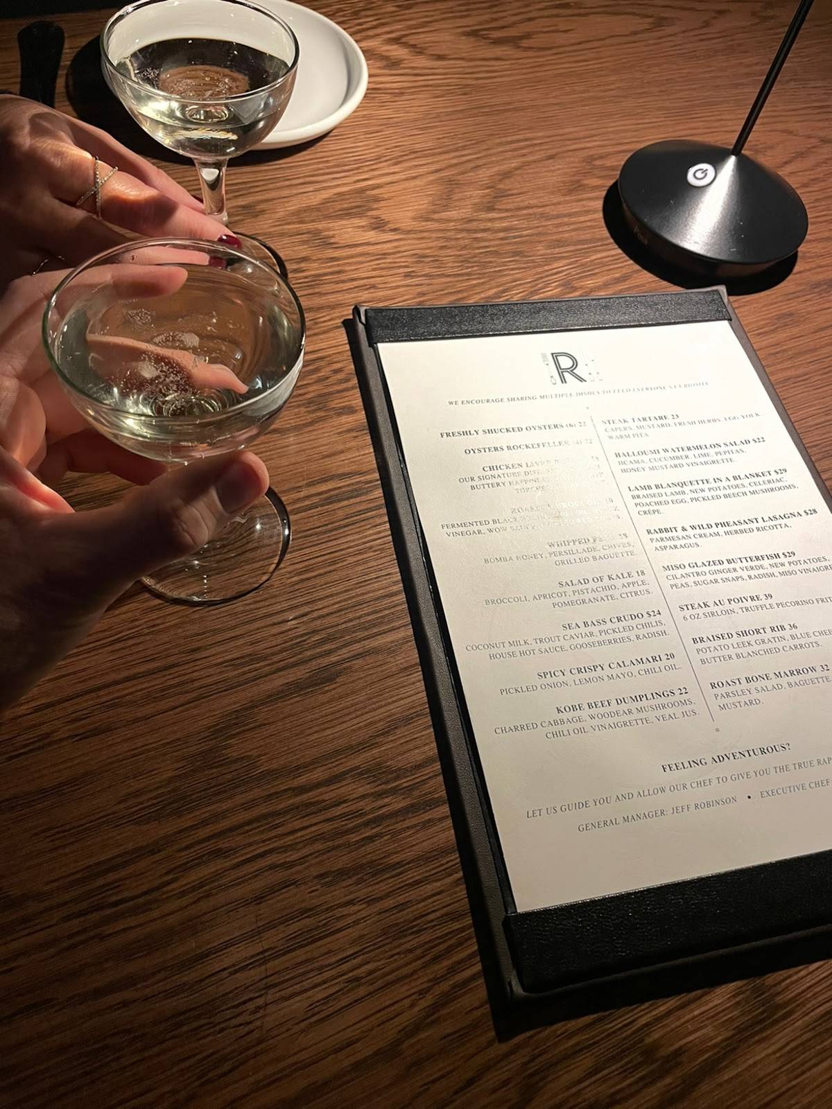 Menu at Rapscallion and Co. restaurant, Hamilton