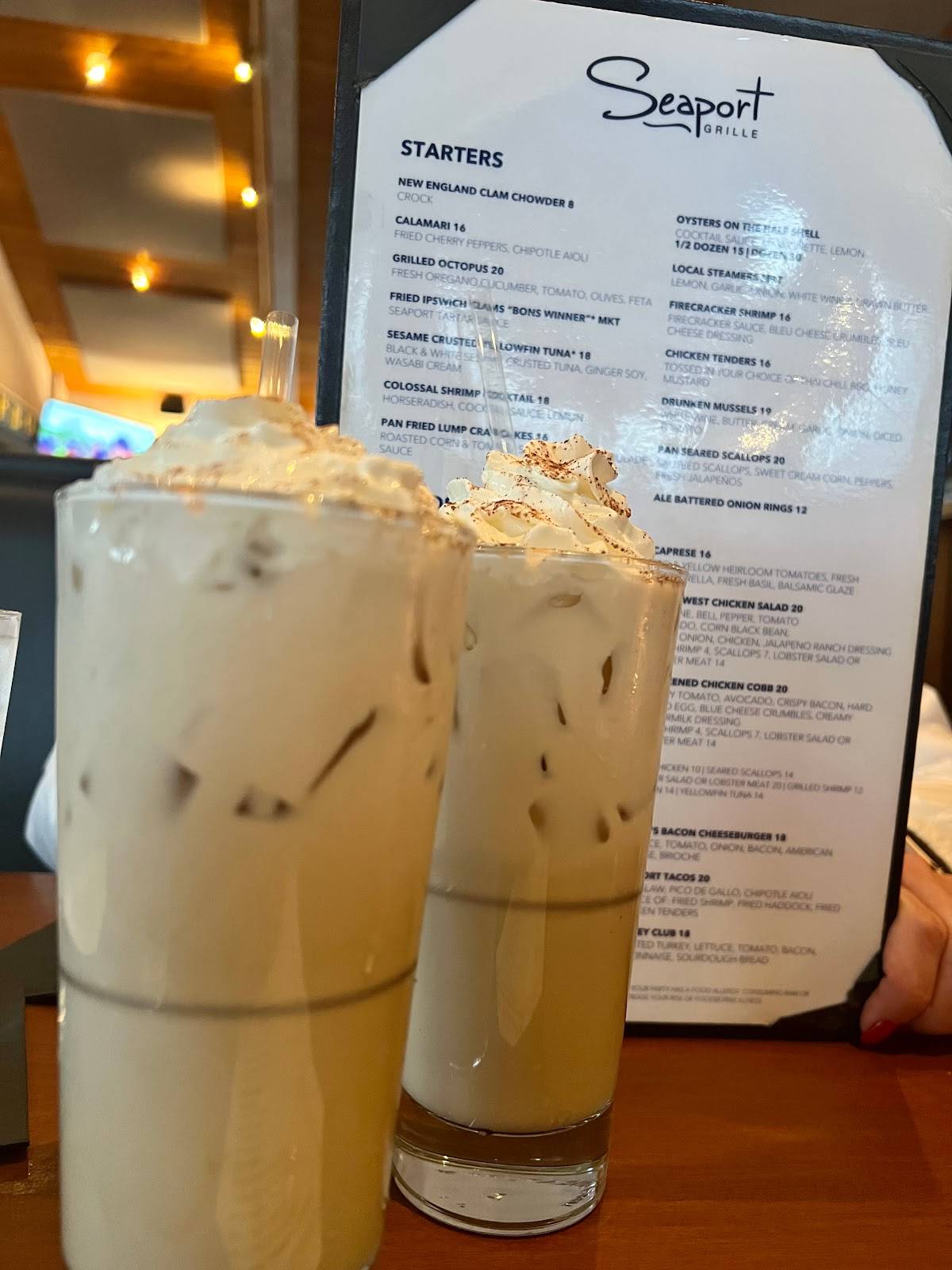 Menu at Seaport Grille restaurant, Gloucester, 6 Rowe Sq