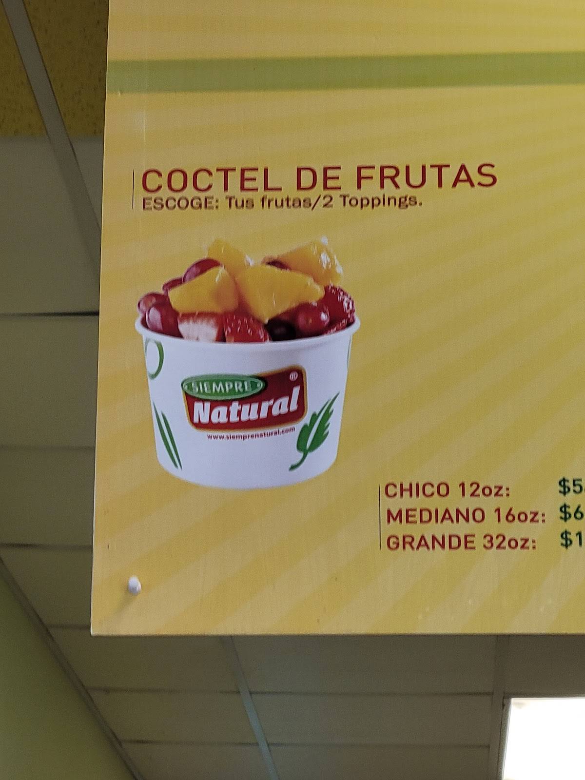 Menu at Siempre Natural restaurant, Reynosa, Lateral 4000-Local 1A