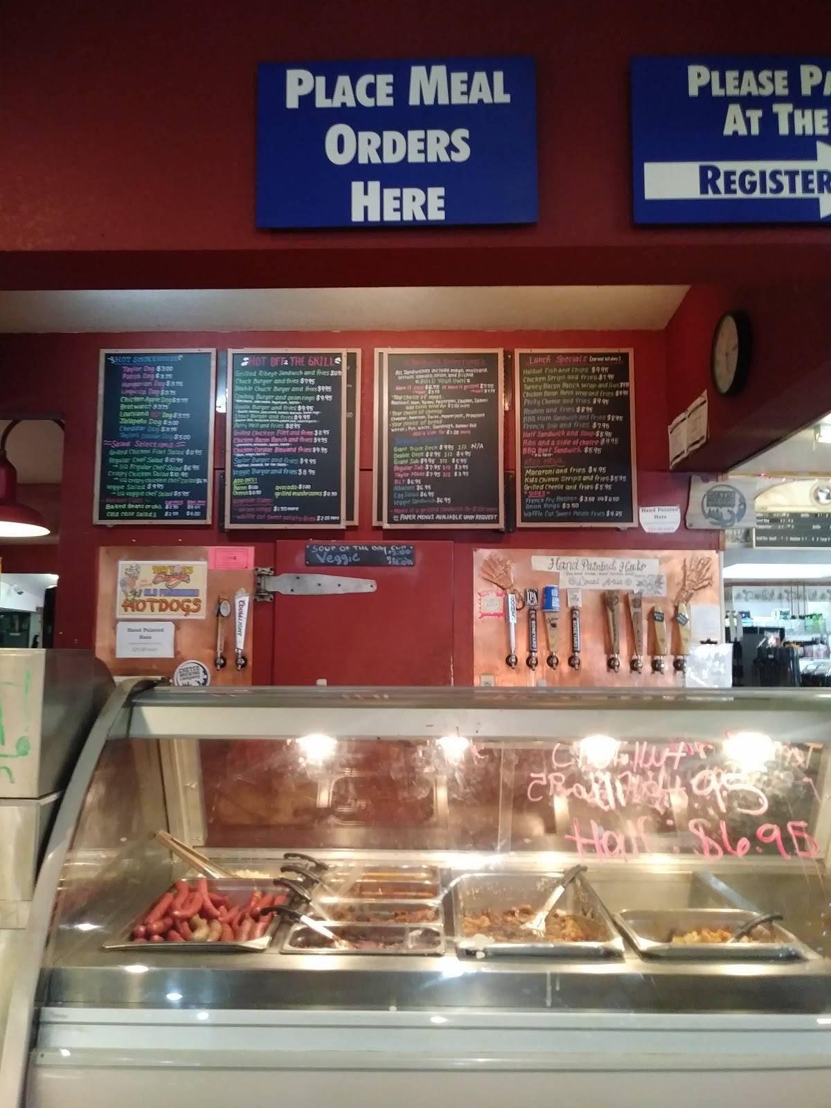Menu at Taylor's Sausage Country Store restaurant, Cave Junction, 202 ...