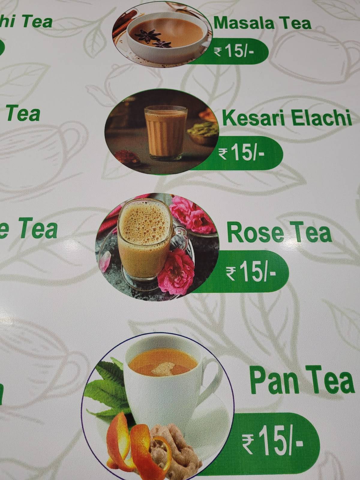 Menu at Tea King's, Badangpet, Hyderabad