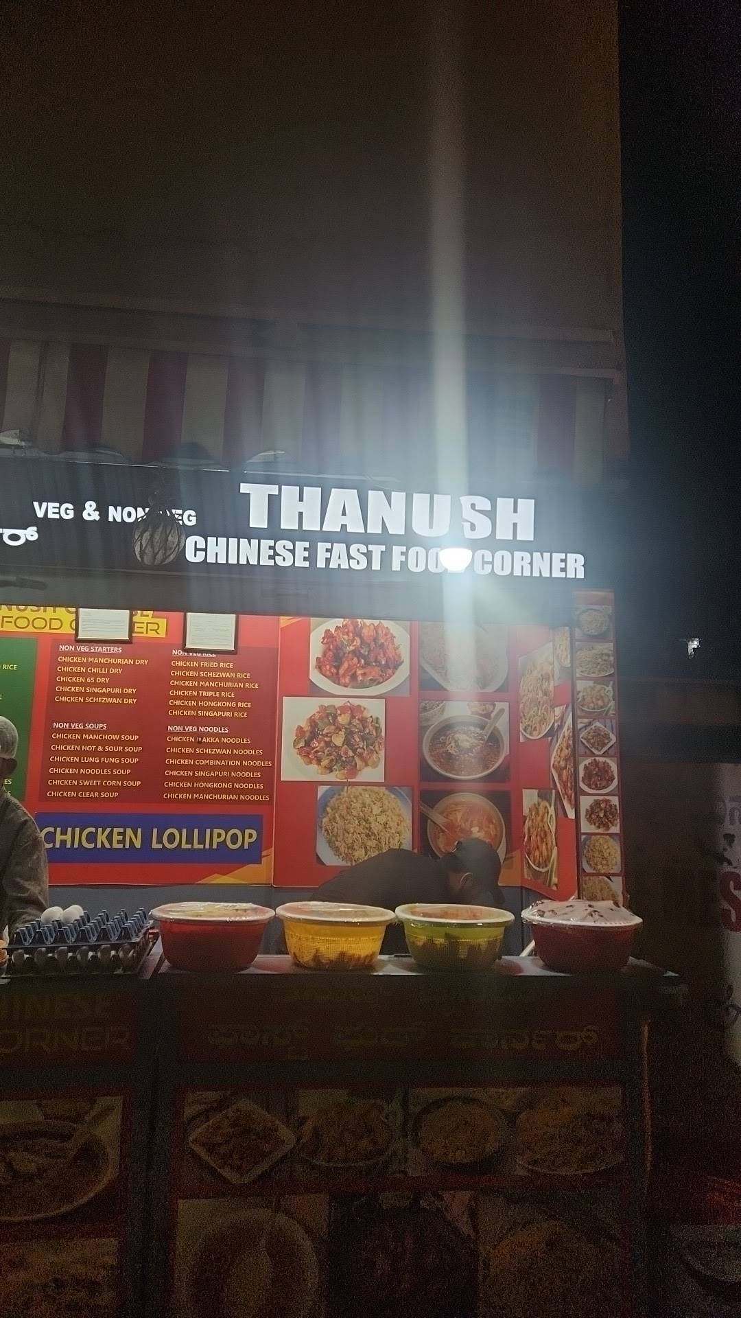 Menu at Thanush Chinese Fast Food Center, Bengaluru