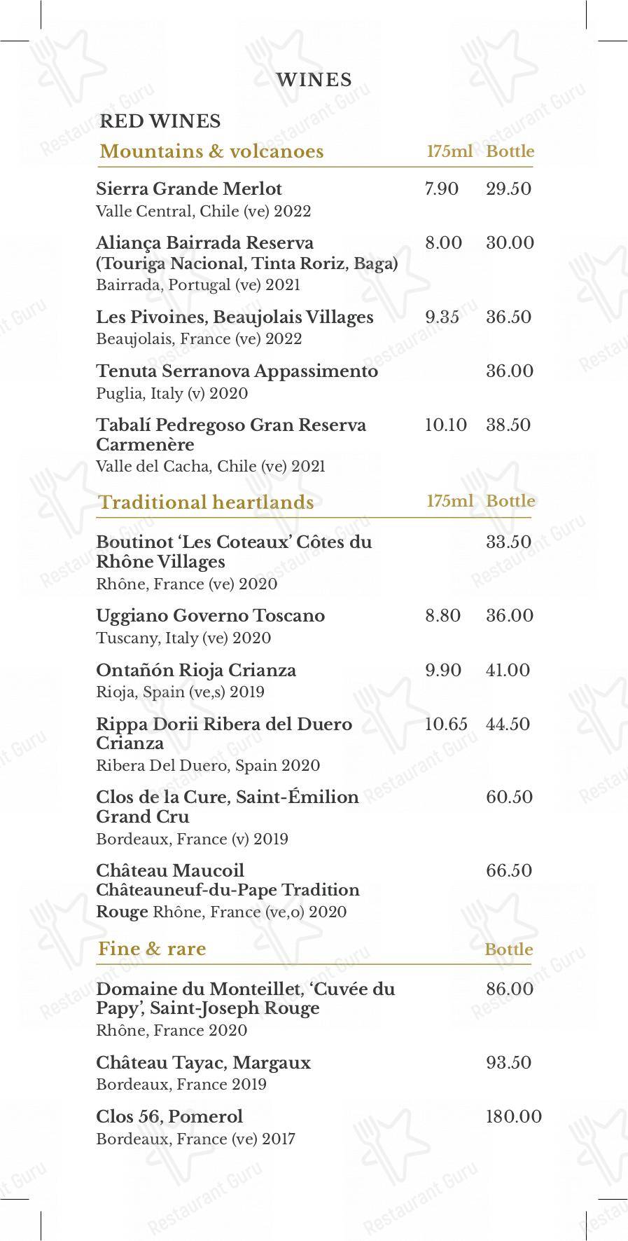 Menu at The Cow & Sow (Queen Square) restaurant, Bristol