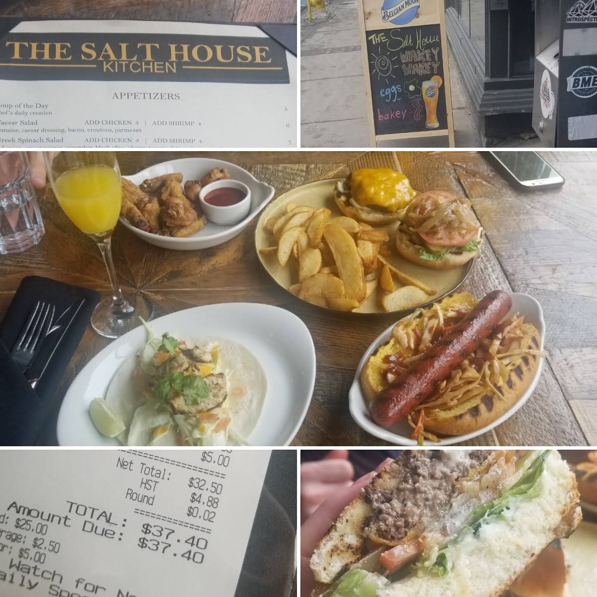 Menu at The Salt House Kitchen restaurant, St. John's