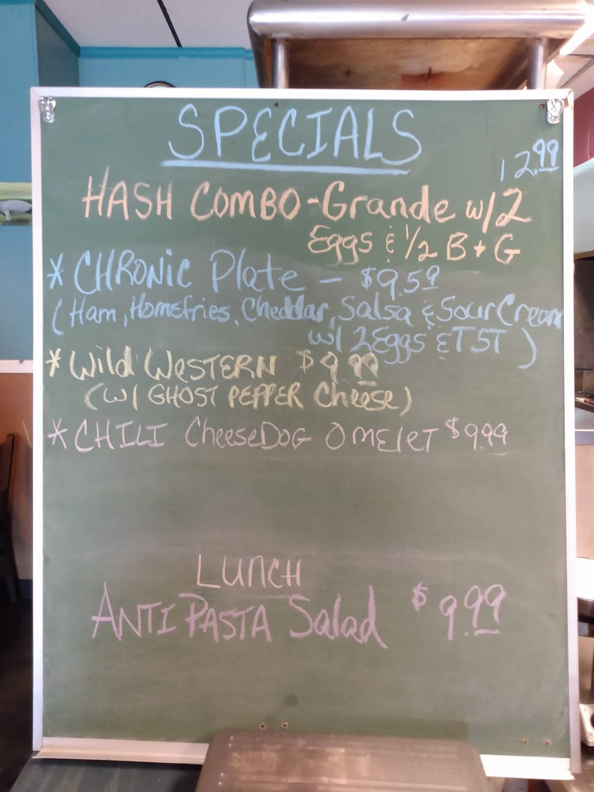 Menu at the Go Go Diner restaurant, North Fort Myers