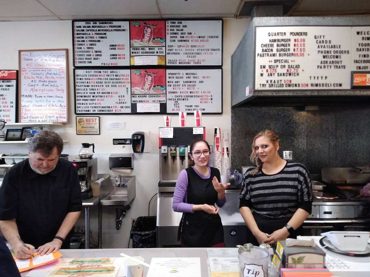 Menu at Rim's Deli restaurant, Fair Oaks