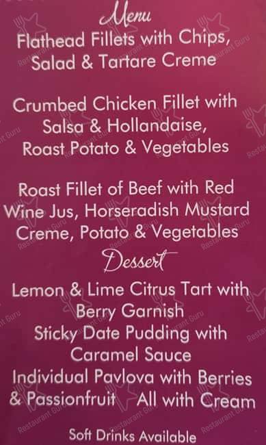 Menu at Rose Cottage Restaurant, Monbulk