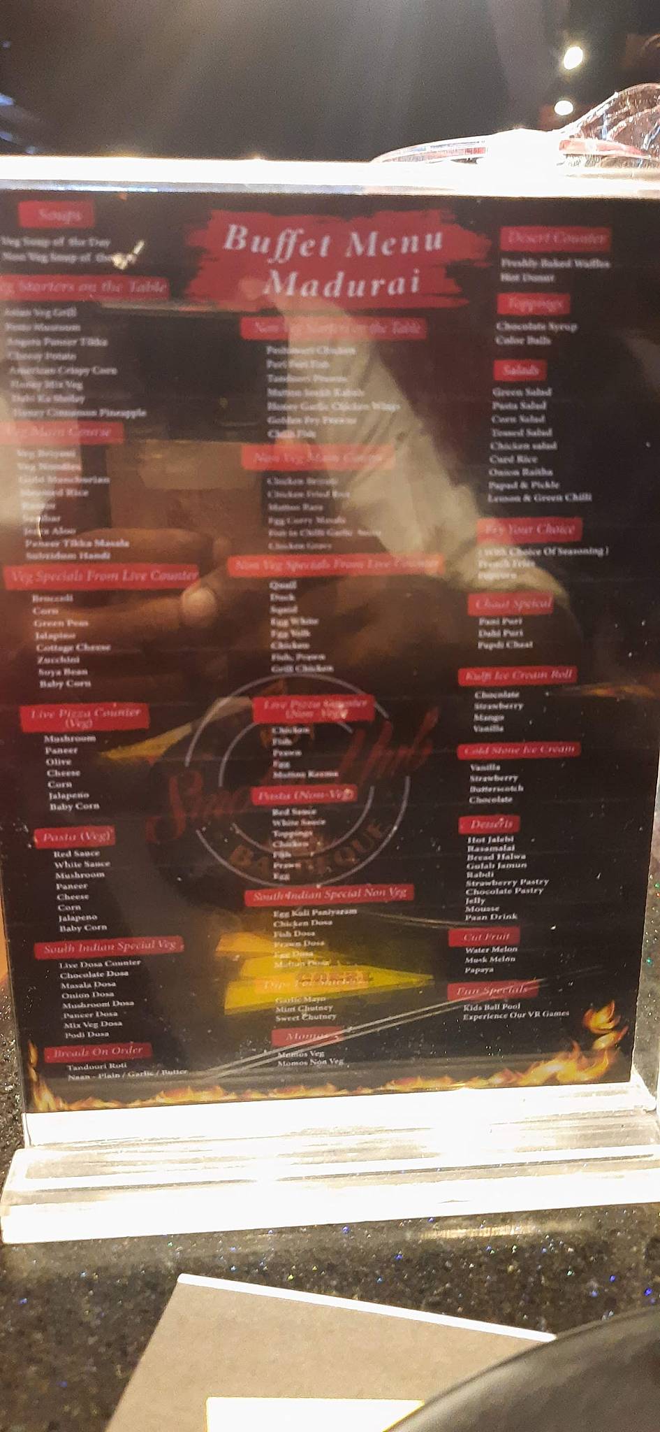 Menu at Smoke Hub Barbeque - Madurai, Madurai