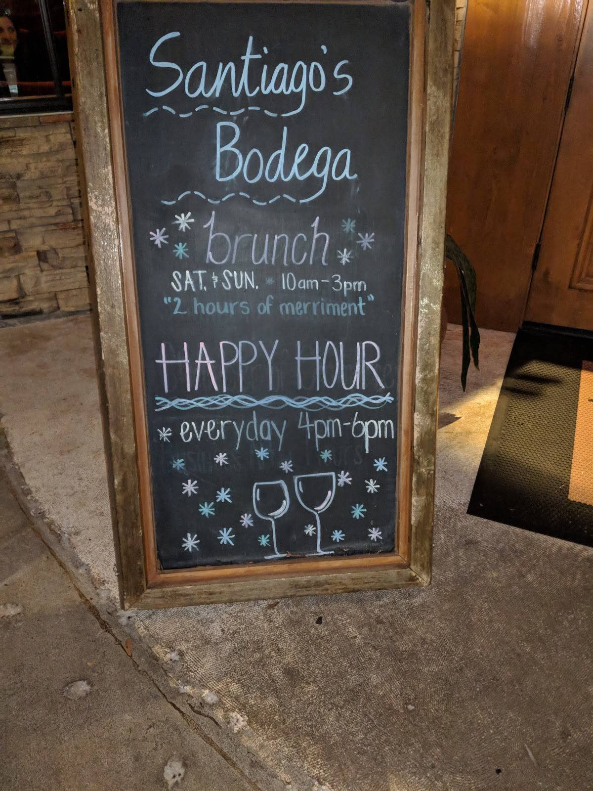 Menu at Santiago's Bodega pub & bar, Altamonte Springs, Spring Centre S ...