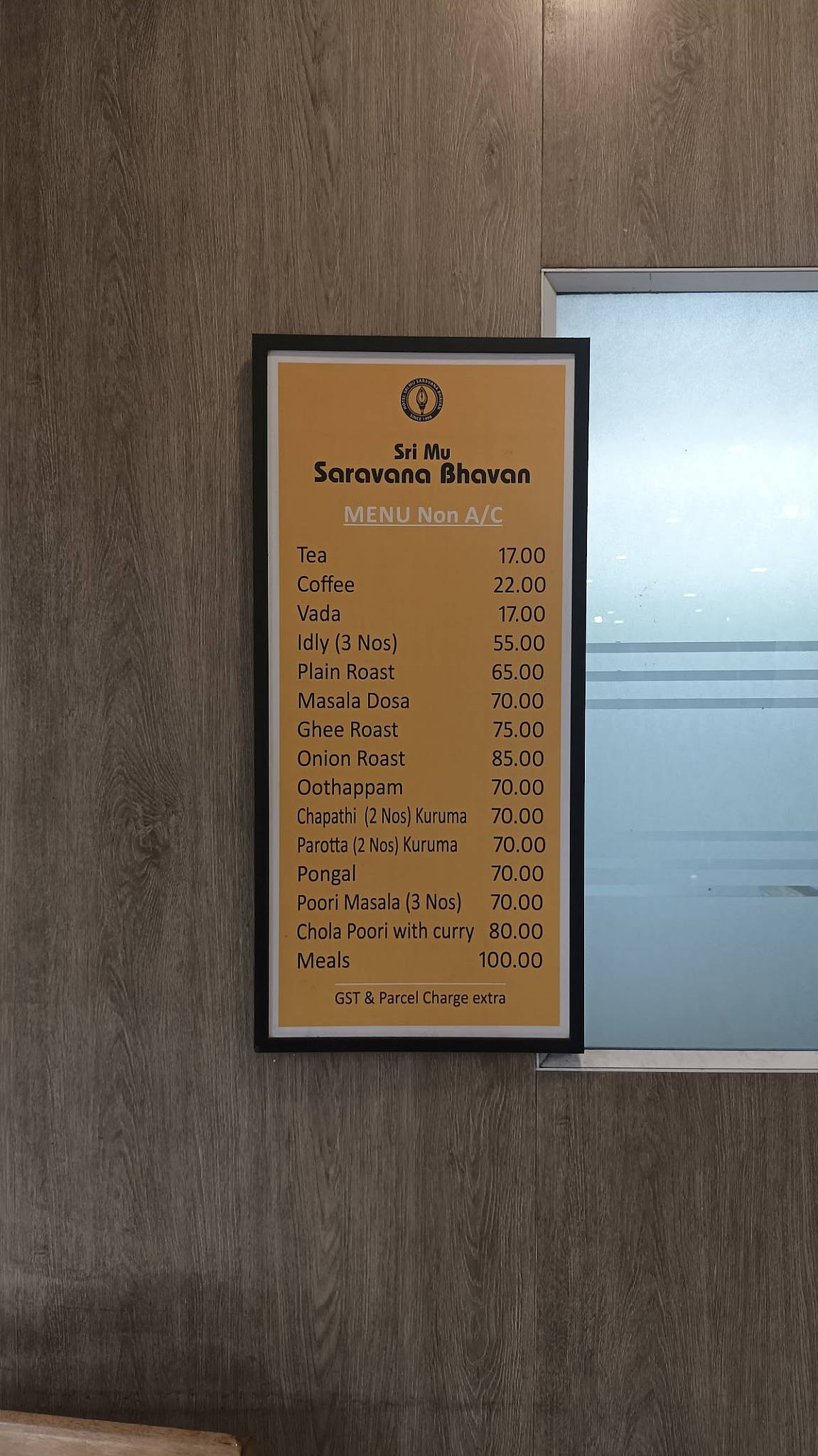 Menu at Saravana Bhavan Pure Veg., Angamaly
