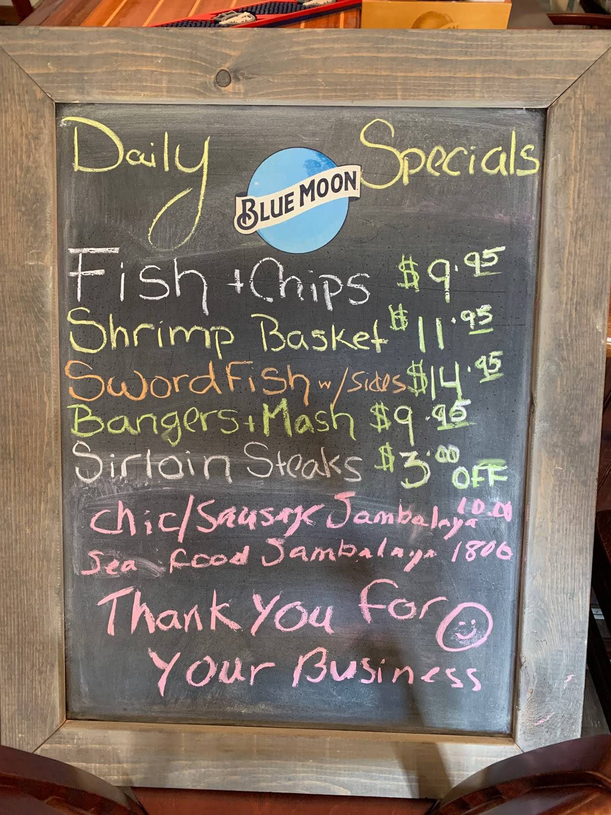 Menu at Portside Pub & Grille, Sebastian