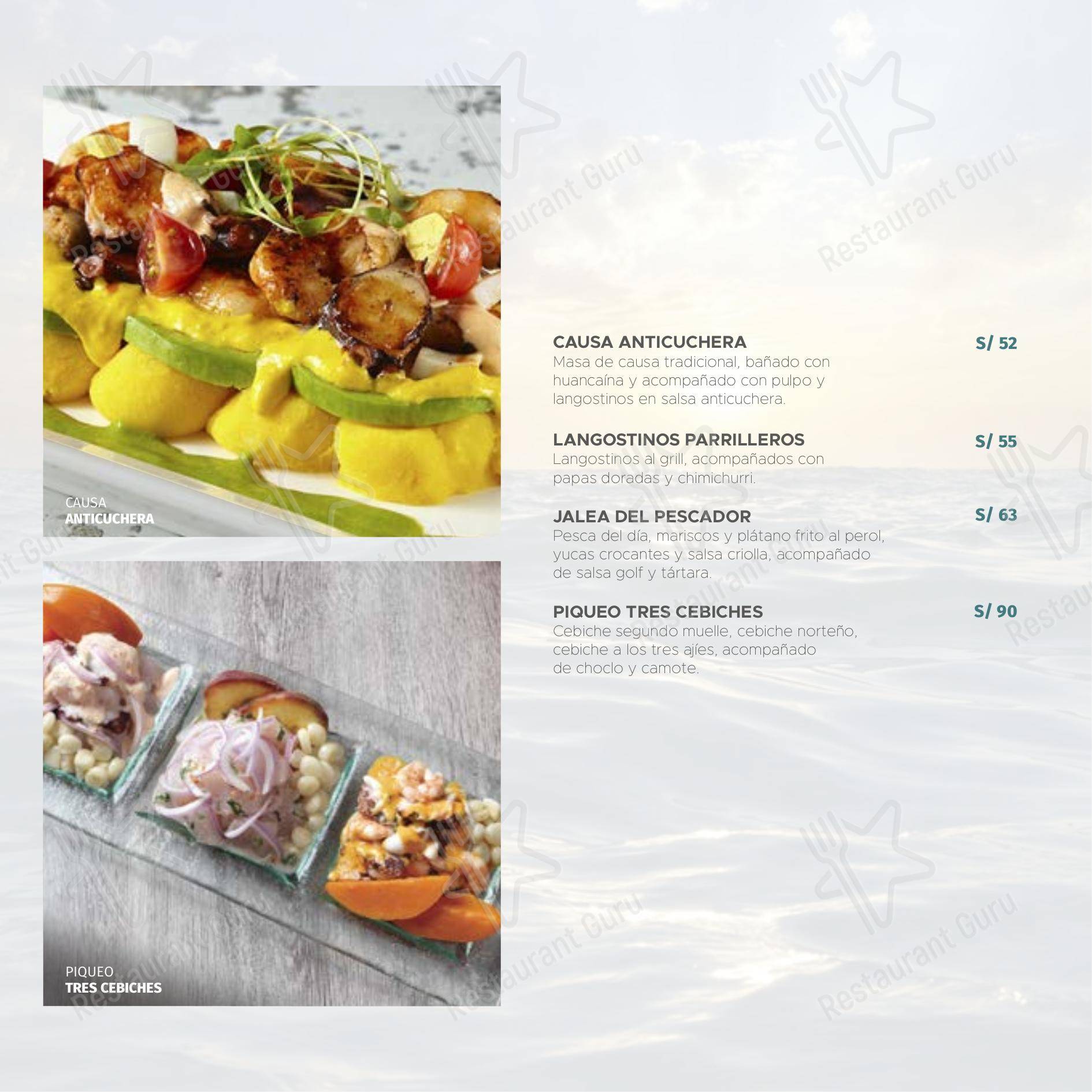 Carta del restaurante Segundo Muelle - Jockey Plaza, San Borja, Av ...