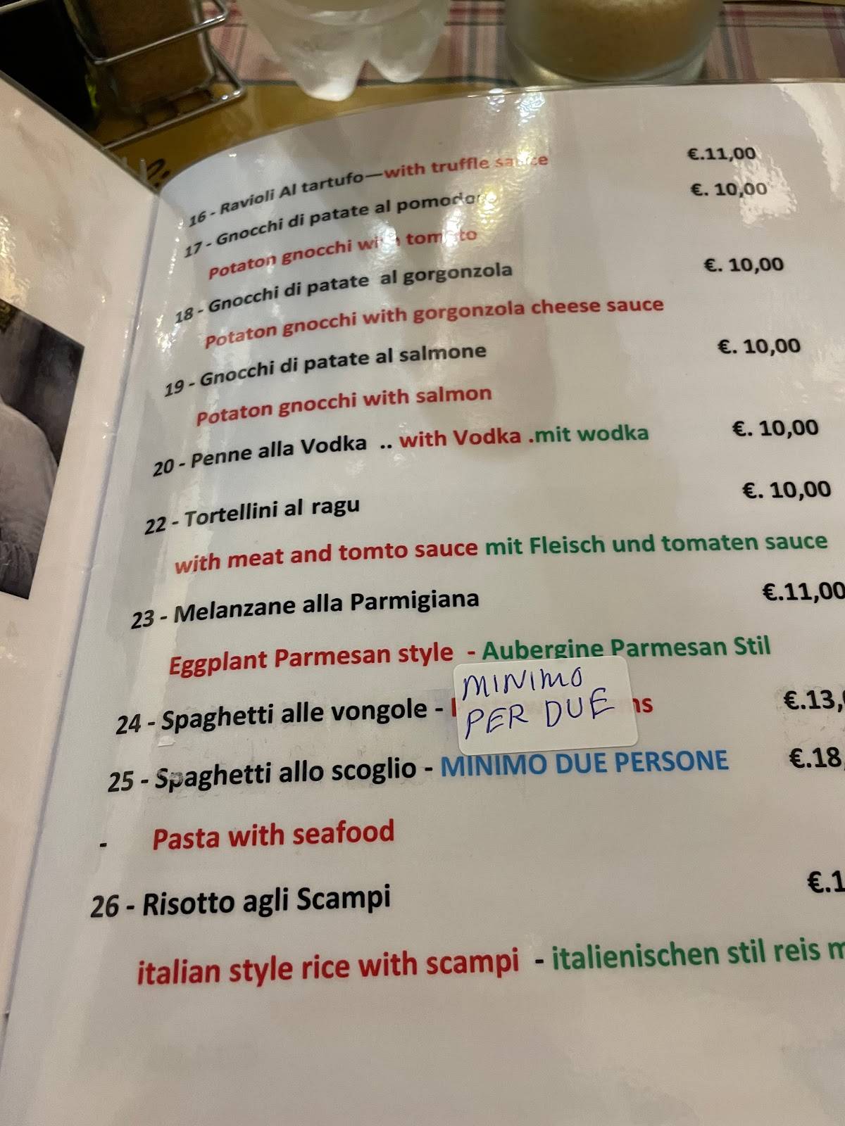 Menu da Seu Pizza Illuminati pizzeria, Roma