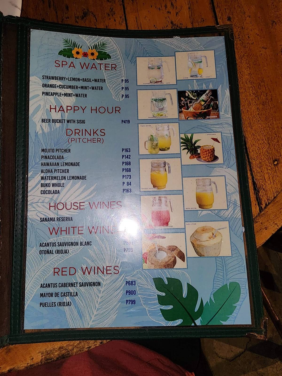 Menu at Shaka Hawaiian Restaurant, Dumaguete