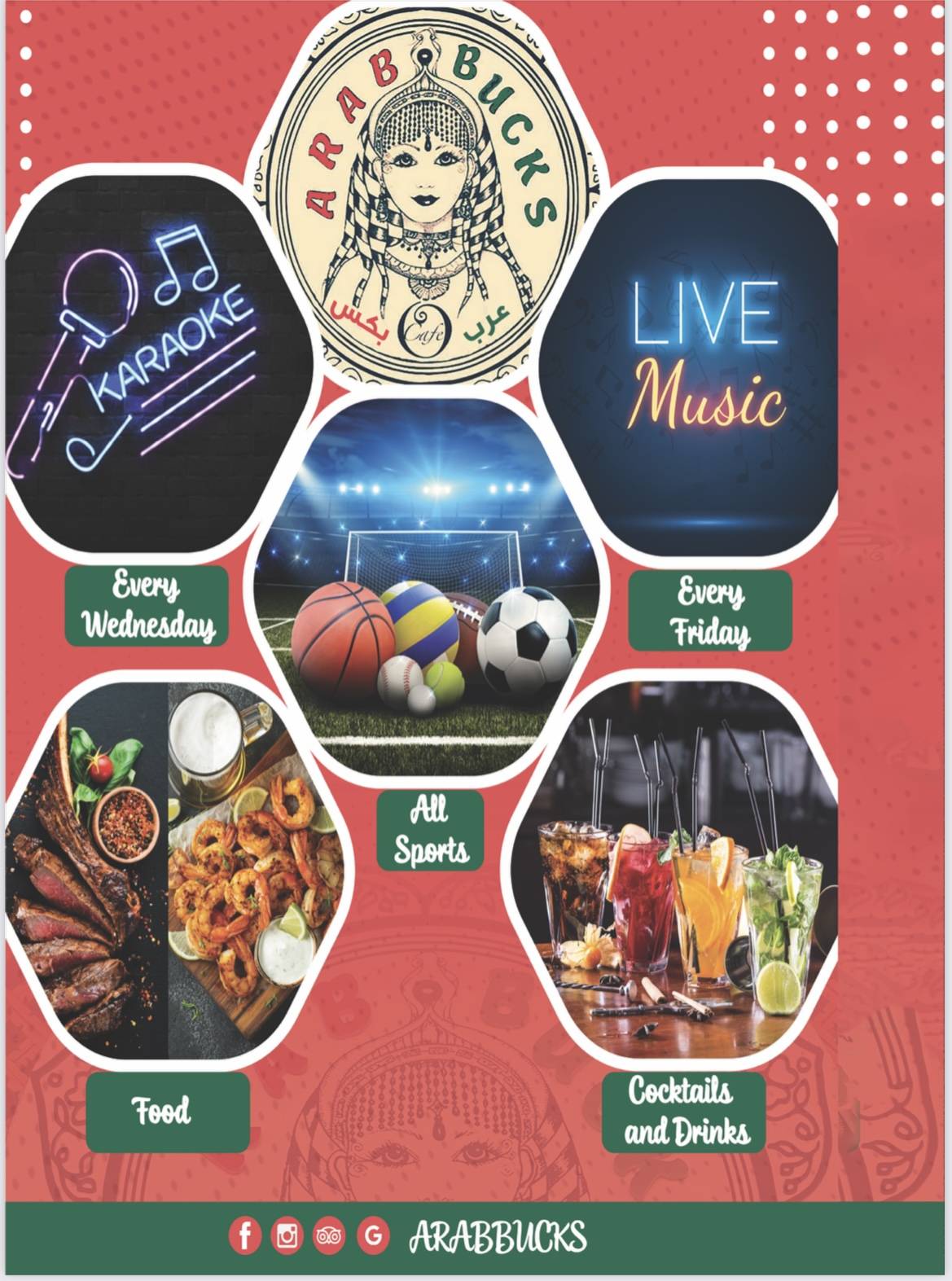 Menu at Arab Bucks, Cafe And Resturaunt, Sharm el Shiekh, Sharm El-Sheikh
