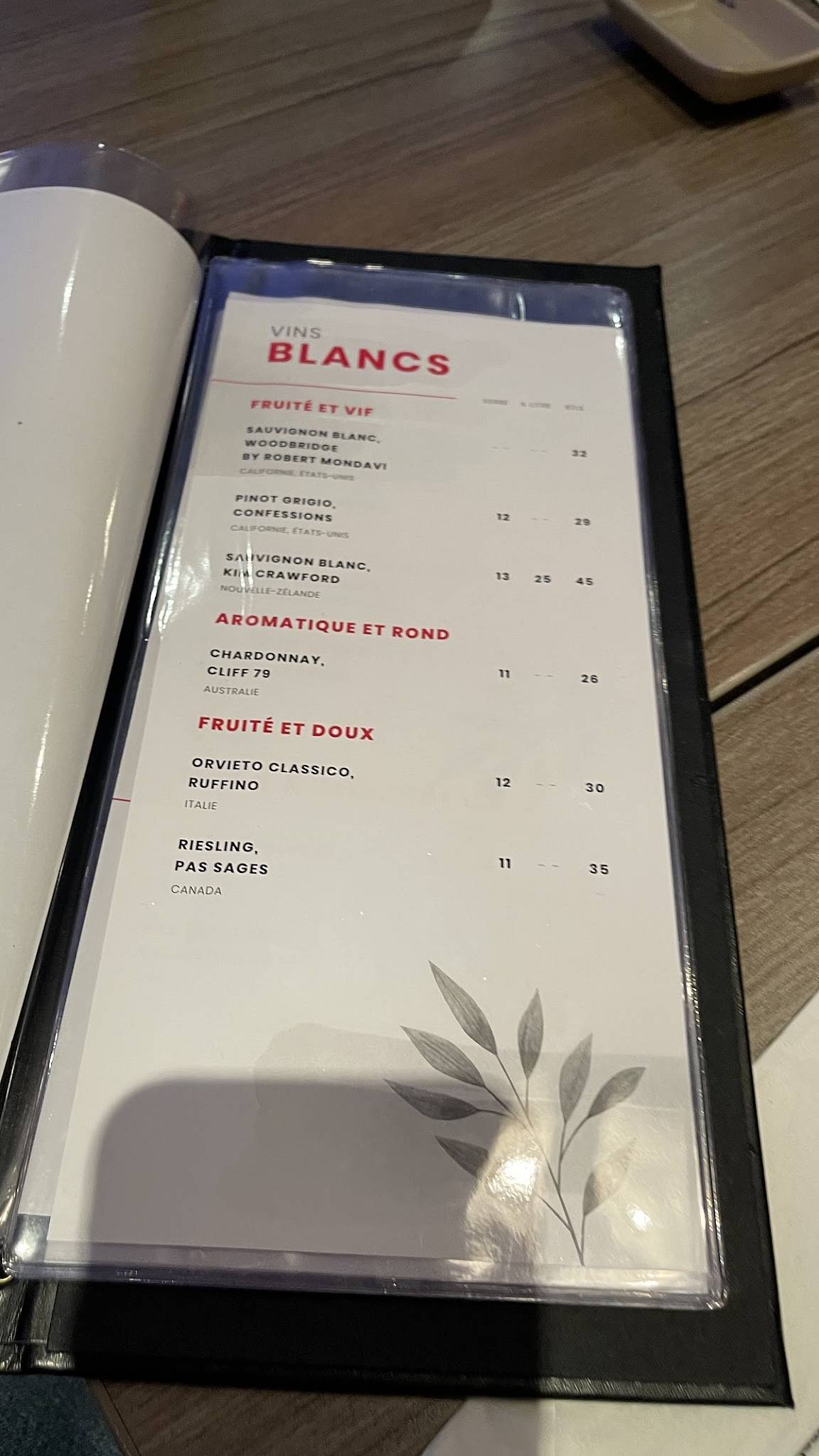 Menu au Shogun Sushi restaurant, Québec, Bd Laurier