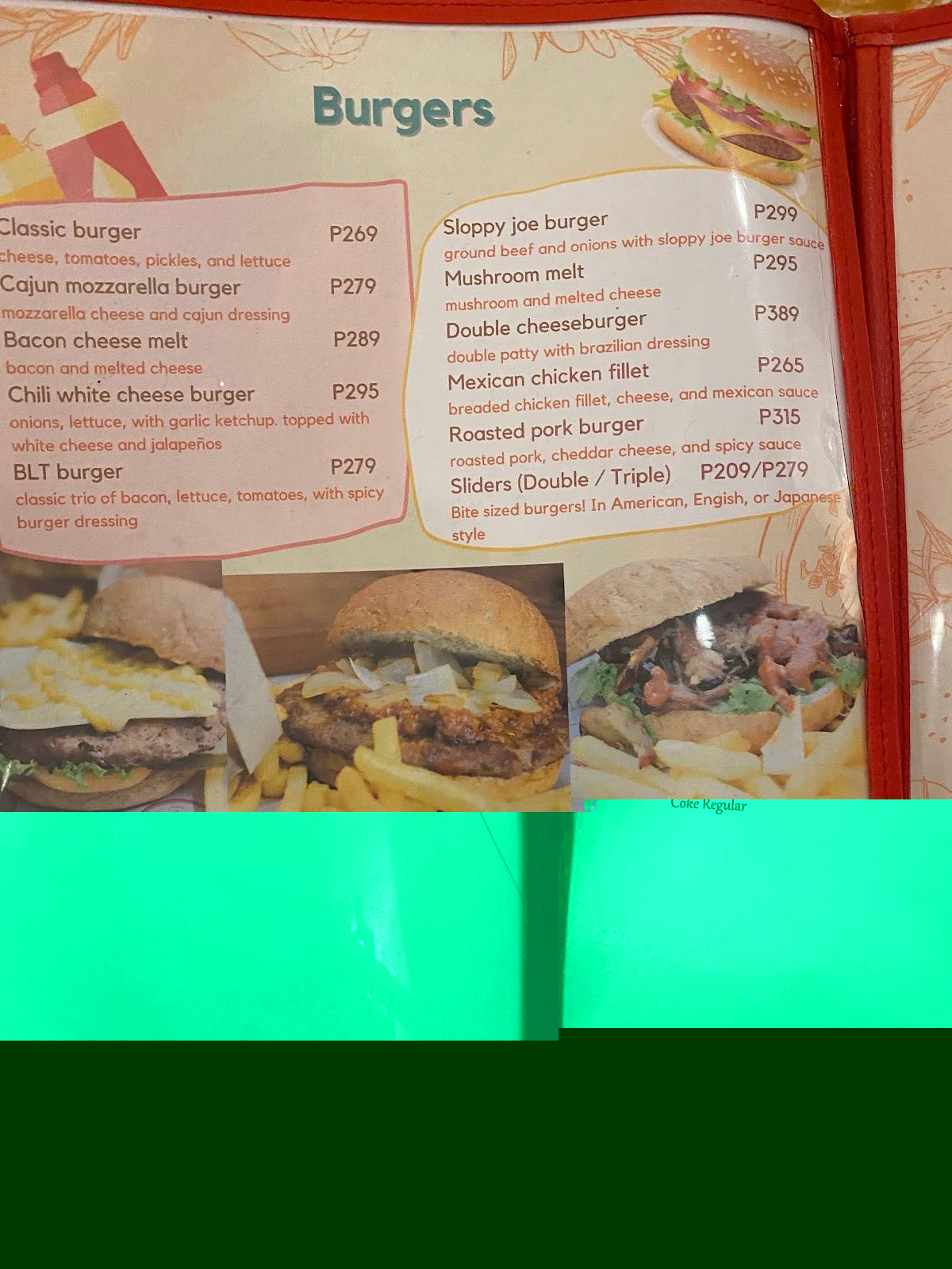 Menu at Si Christina Gateau Sans Rival restaurant, San Pablo City