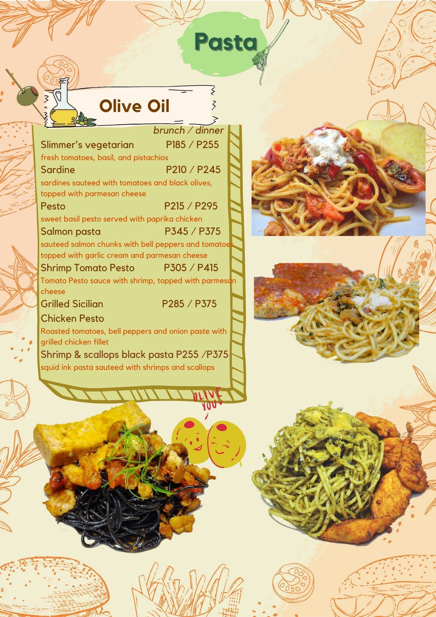 Menu at Si Christina Gateau Sans Rival restaurant, San Pablo City