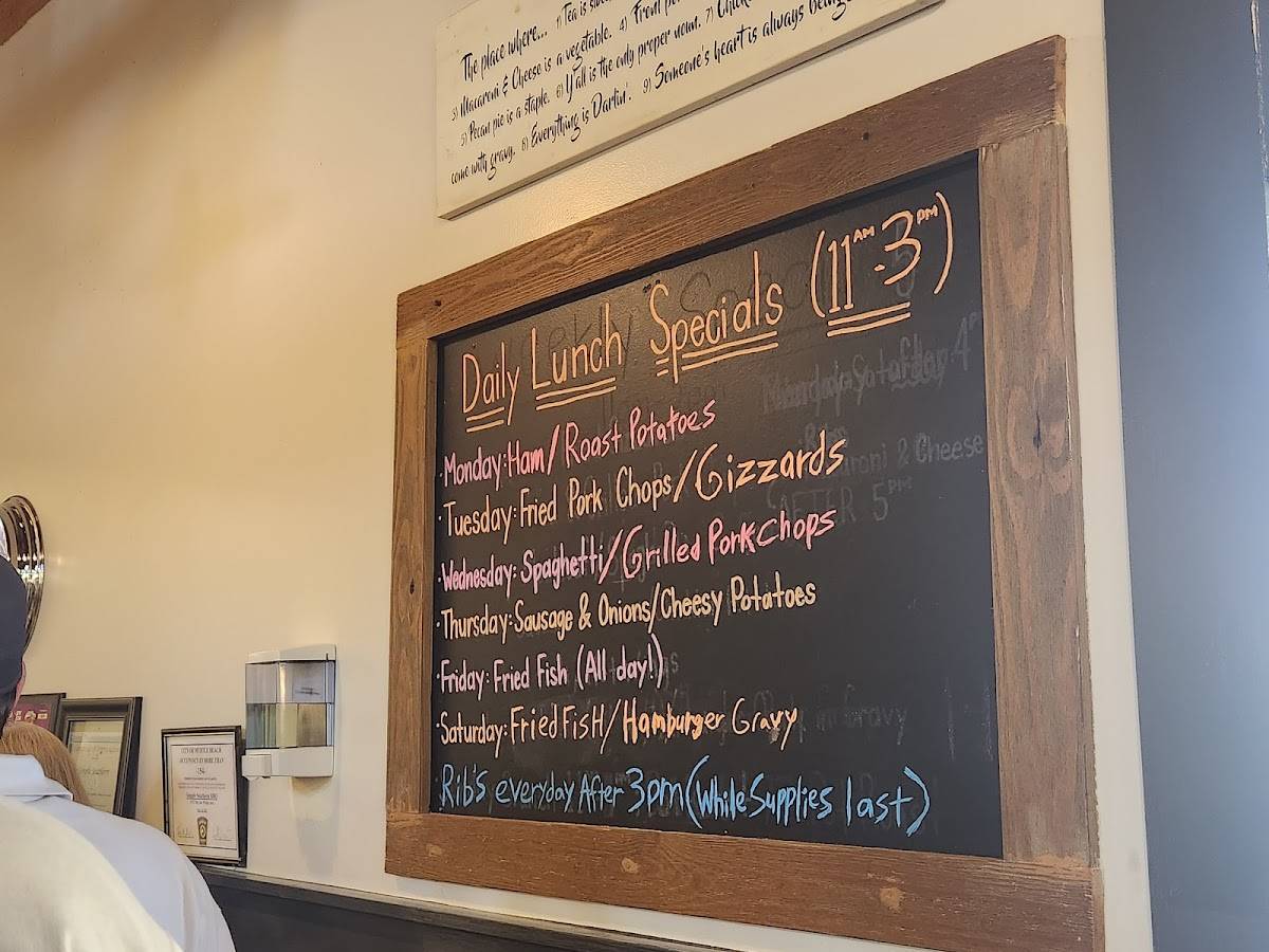 Menu at Simply Southern Smokehouse BBQ, Myrtle Beach
