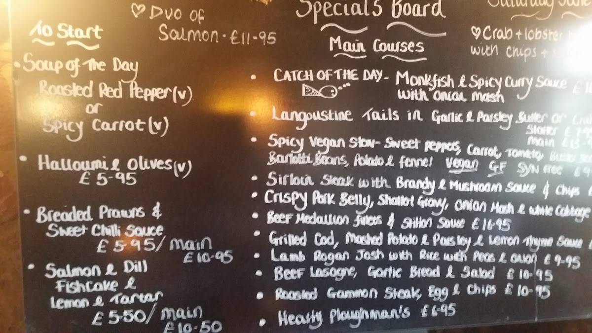 Menu at Hearty Goodfellow pub & bar, Southwell, 81 Church St