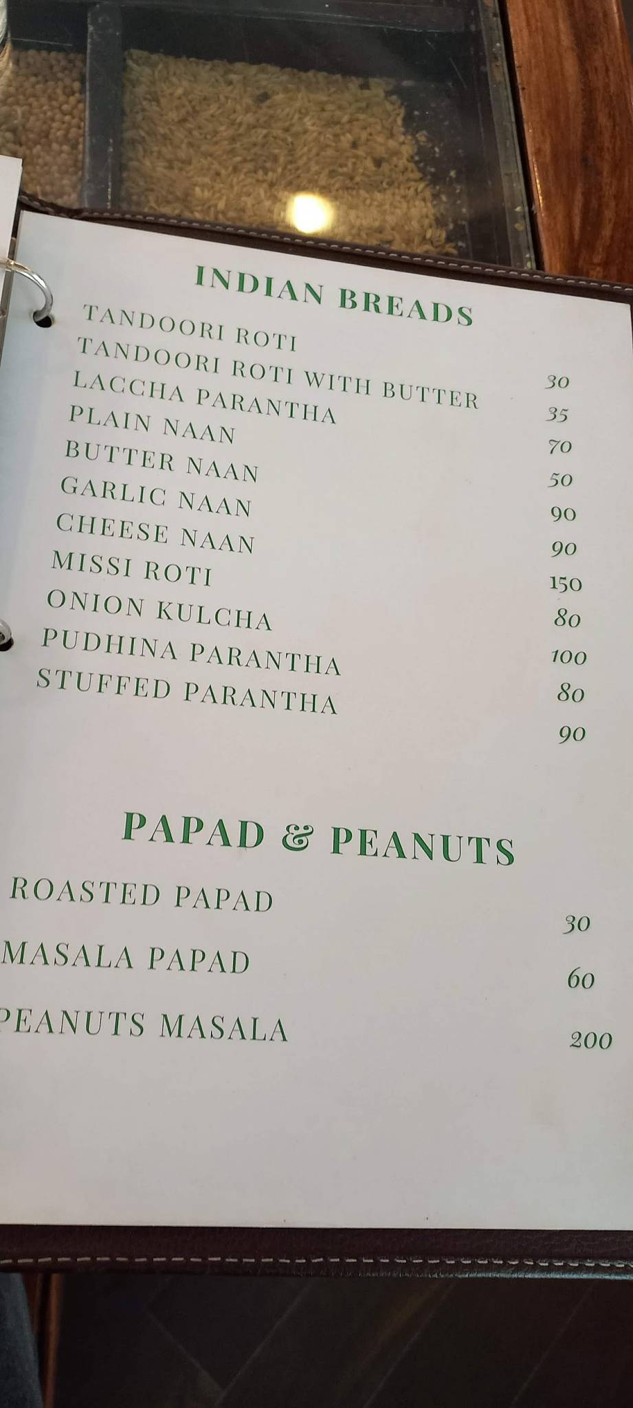 Menu at Spice Court, Jaipur