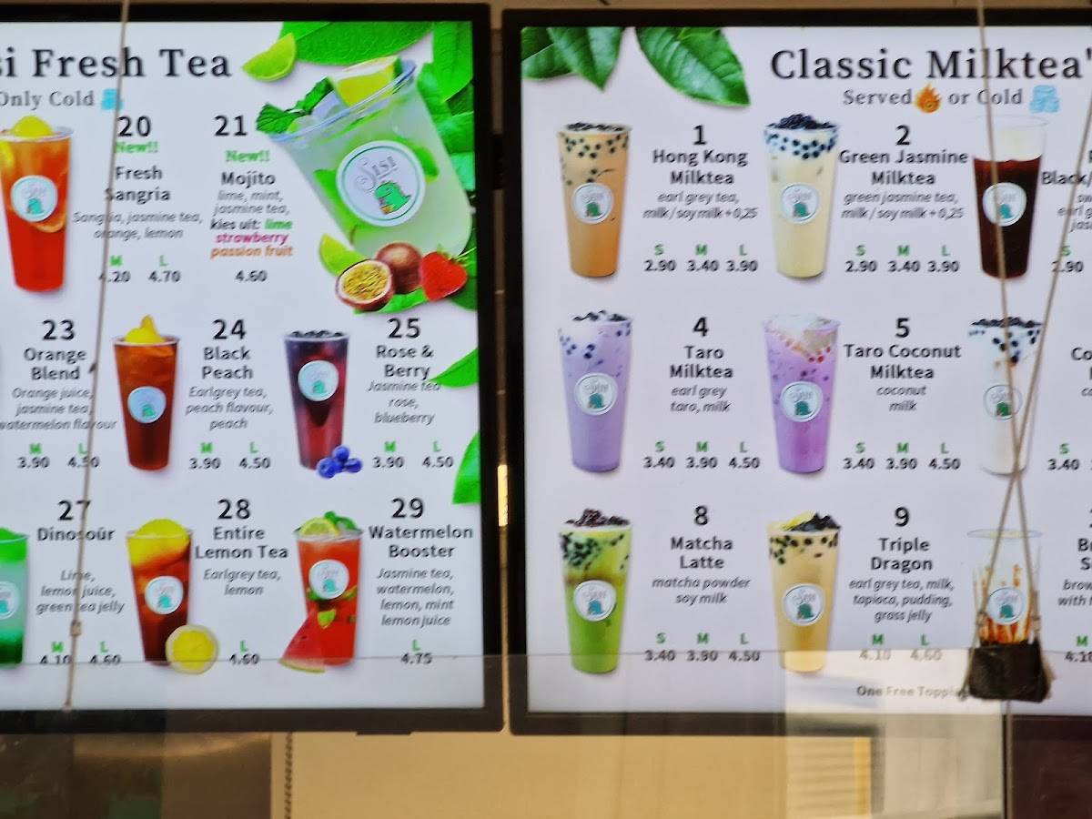 Menu at St. Anny Tea House, The Hague
