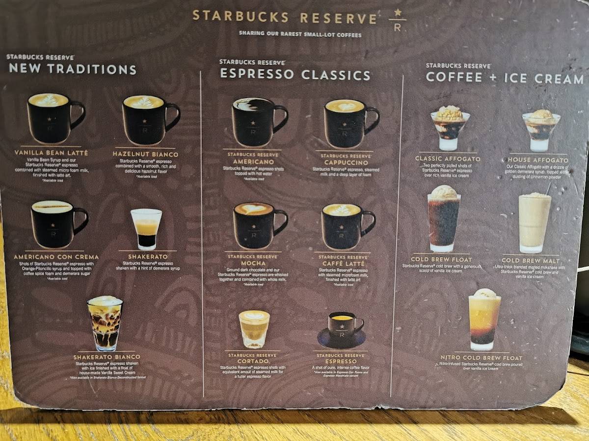 Menu at Starbucks Reserve - Westgate Center Alabang cafe, Muntinlupa