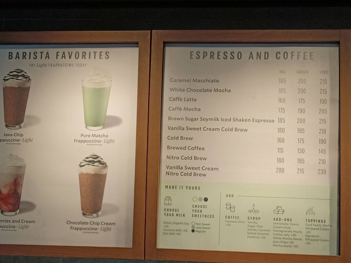 Menu at Starbucks Reserve - Westgate Center Alabang cafe, Muntinlupa